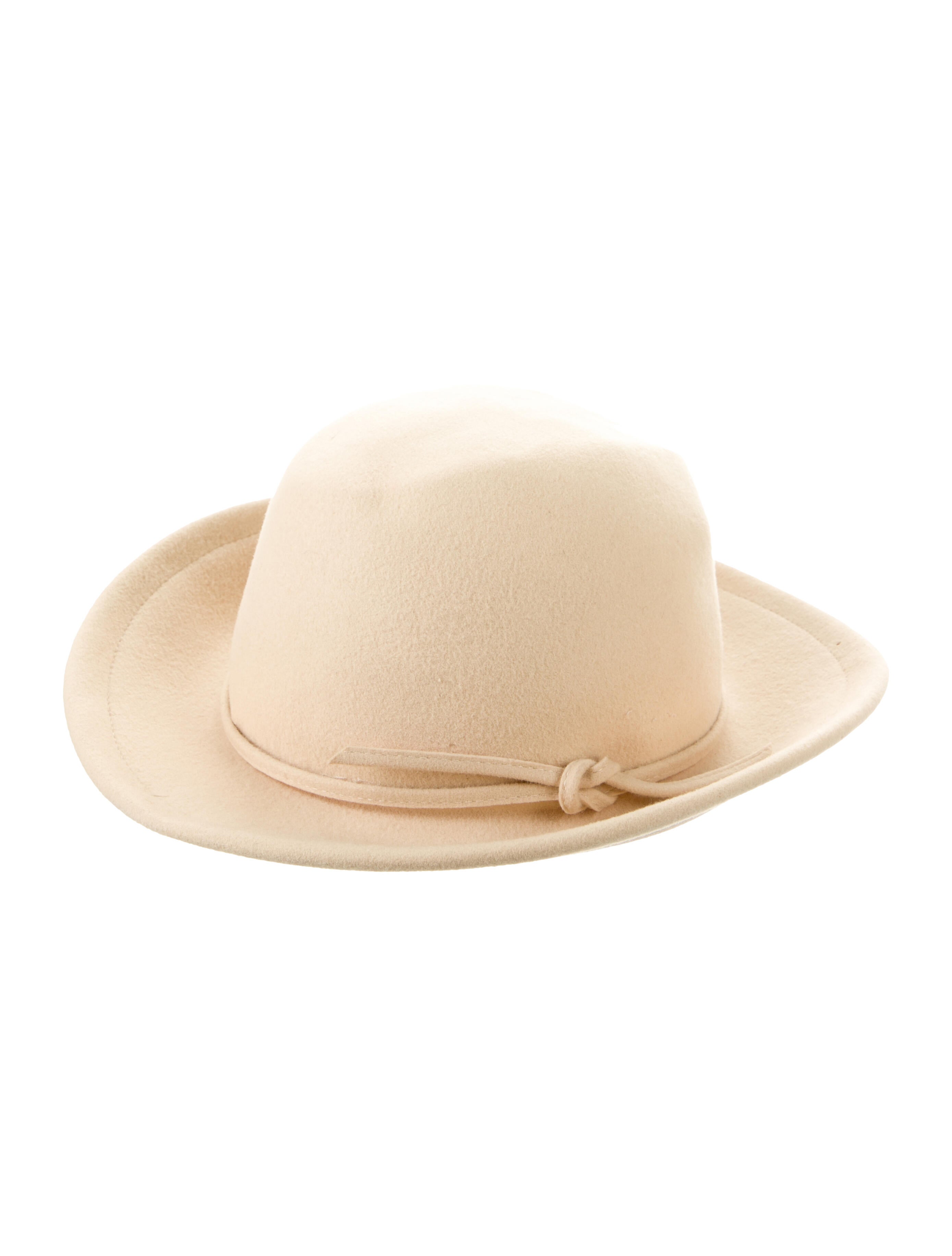 Halston Wool Wide Brim Hat - Neutrals Hats, Accessories - HAL29843 ...