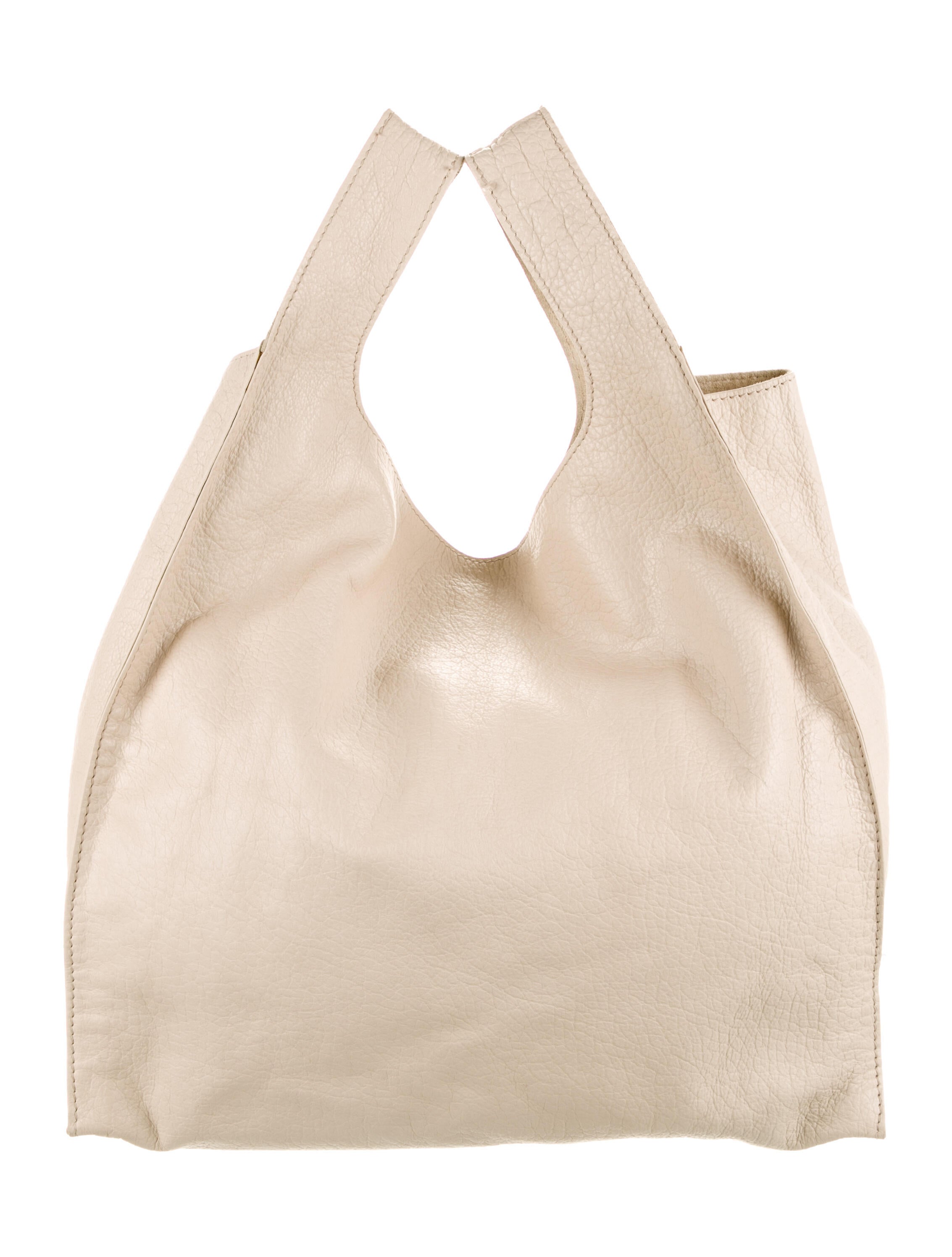 Halston Leather Tote Bag - Neutrals Totes, Handbags - HAL29923 | The ...