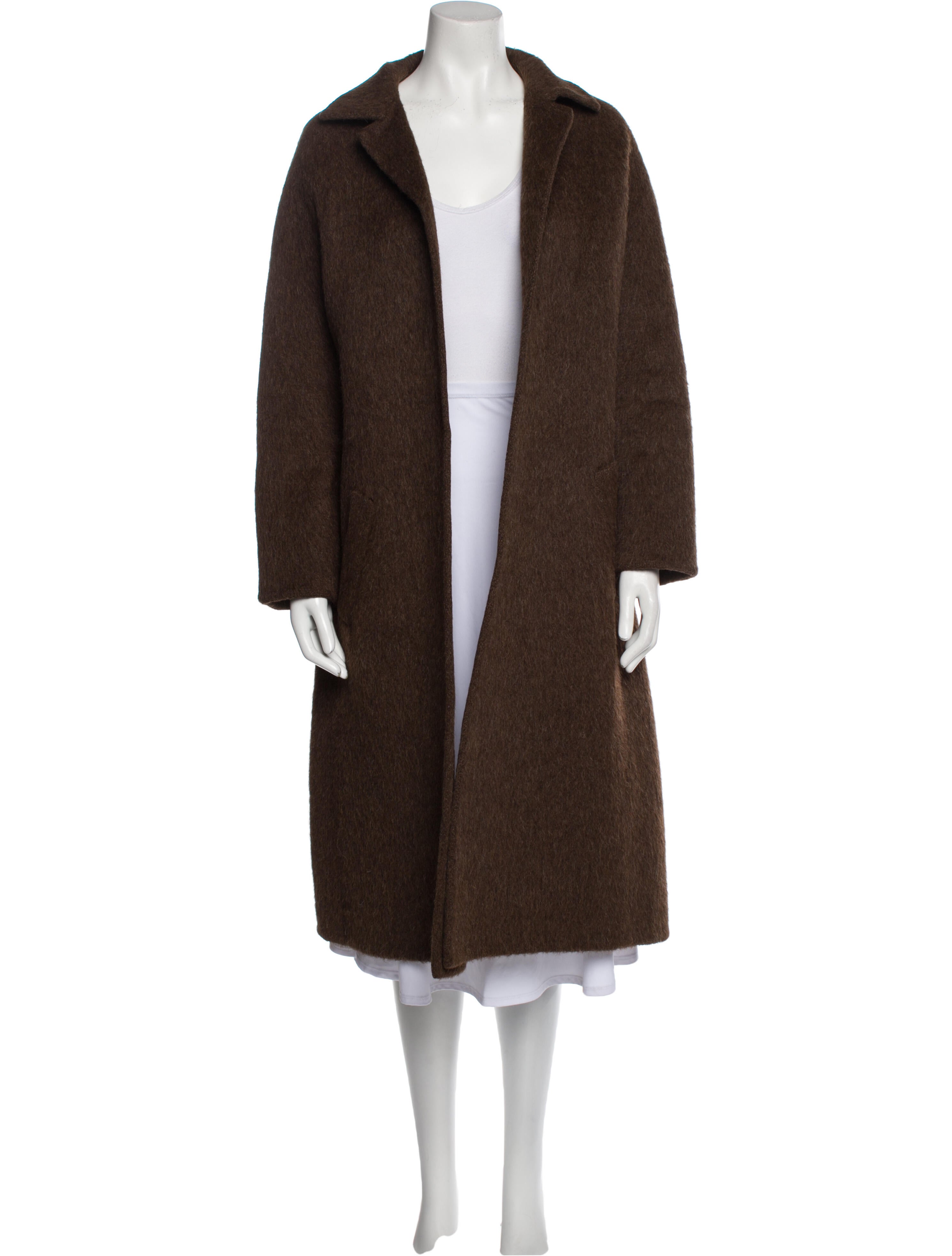 Halston Vintage 1980's Faux Fur Coat - Brown Coats, Clothing - HAL30902 ...