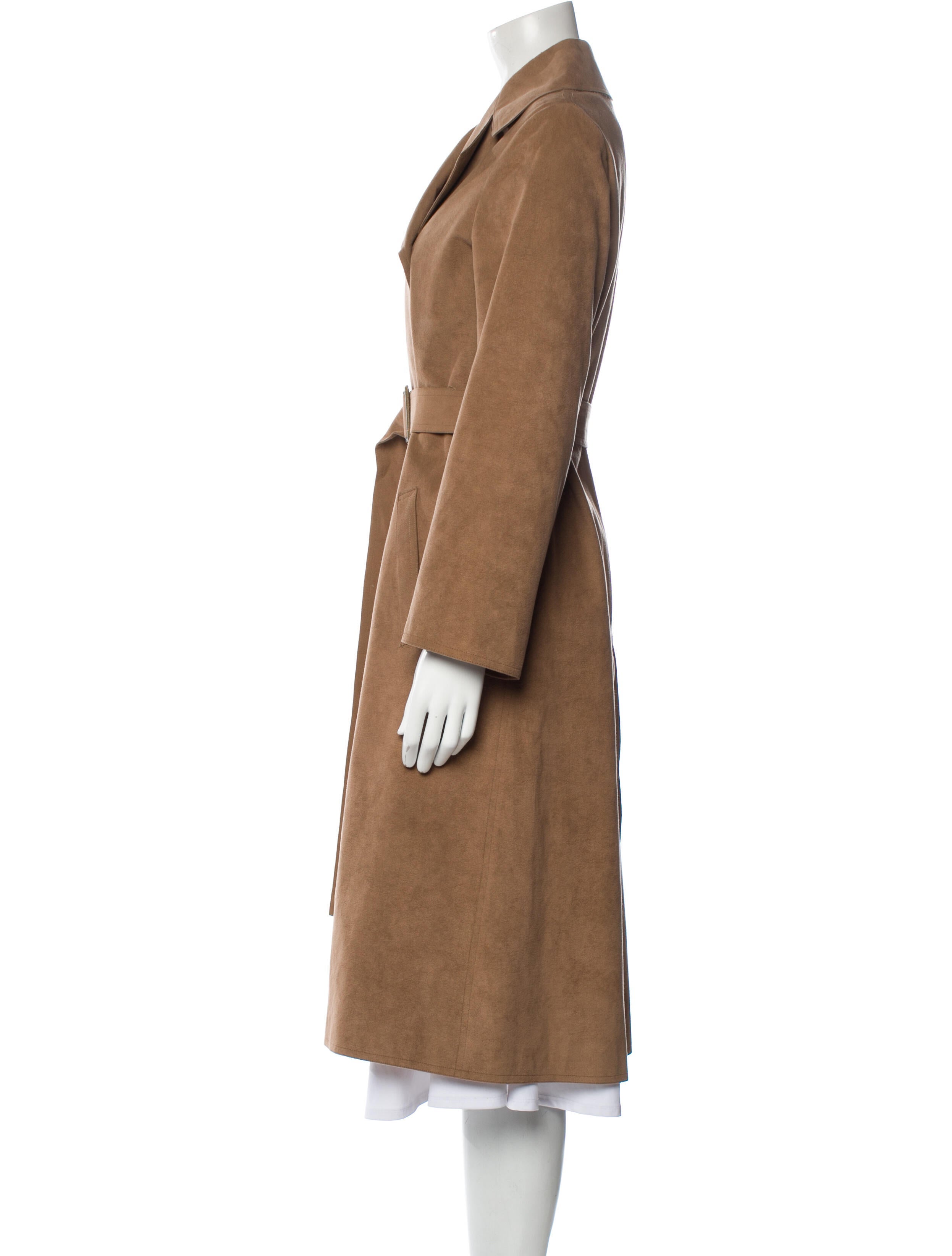 Halston Vintage 1980's Trench Coat - Brown Coats, Clothing - HAL32970 ...