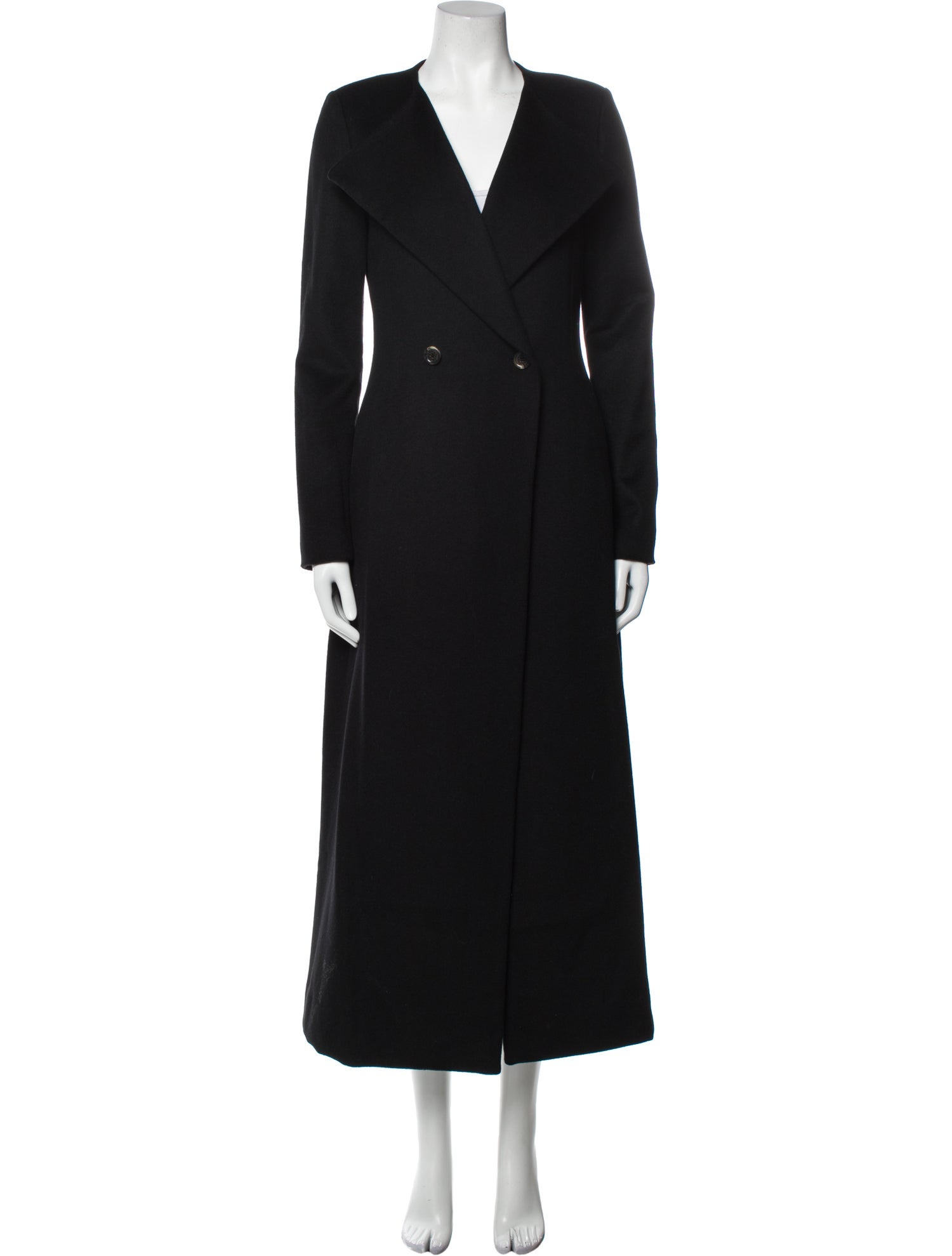 Halston Coat - Black Coats, Clothing - HAL33982 | The RealReal