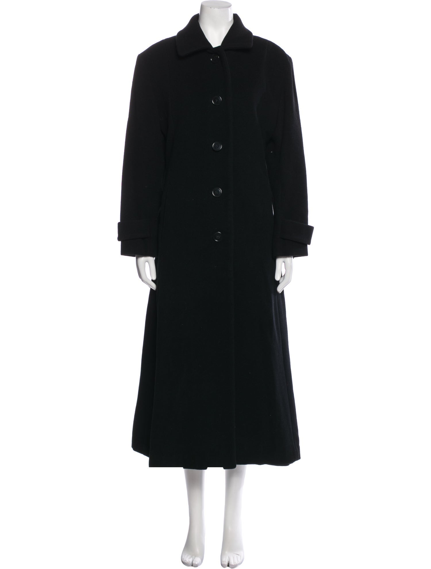 Halston Trench Coat - Black Coats, Clothing - HAL34806 | The RealReal