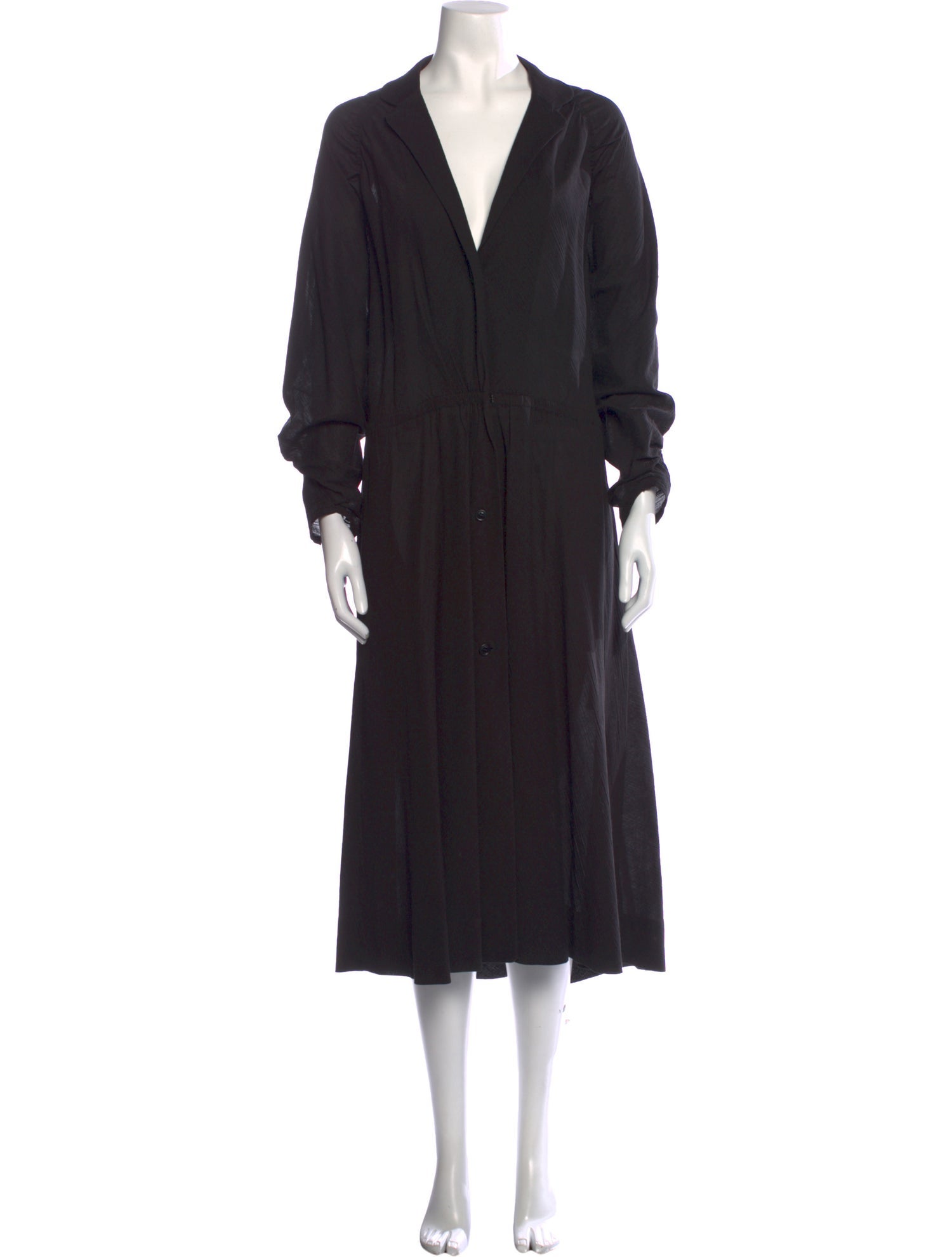 Halston V-Neck Long Dress - Black Dresses, Clothing - HAL35564 | The ...