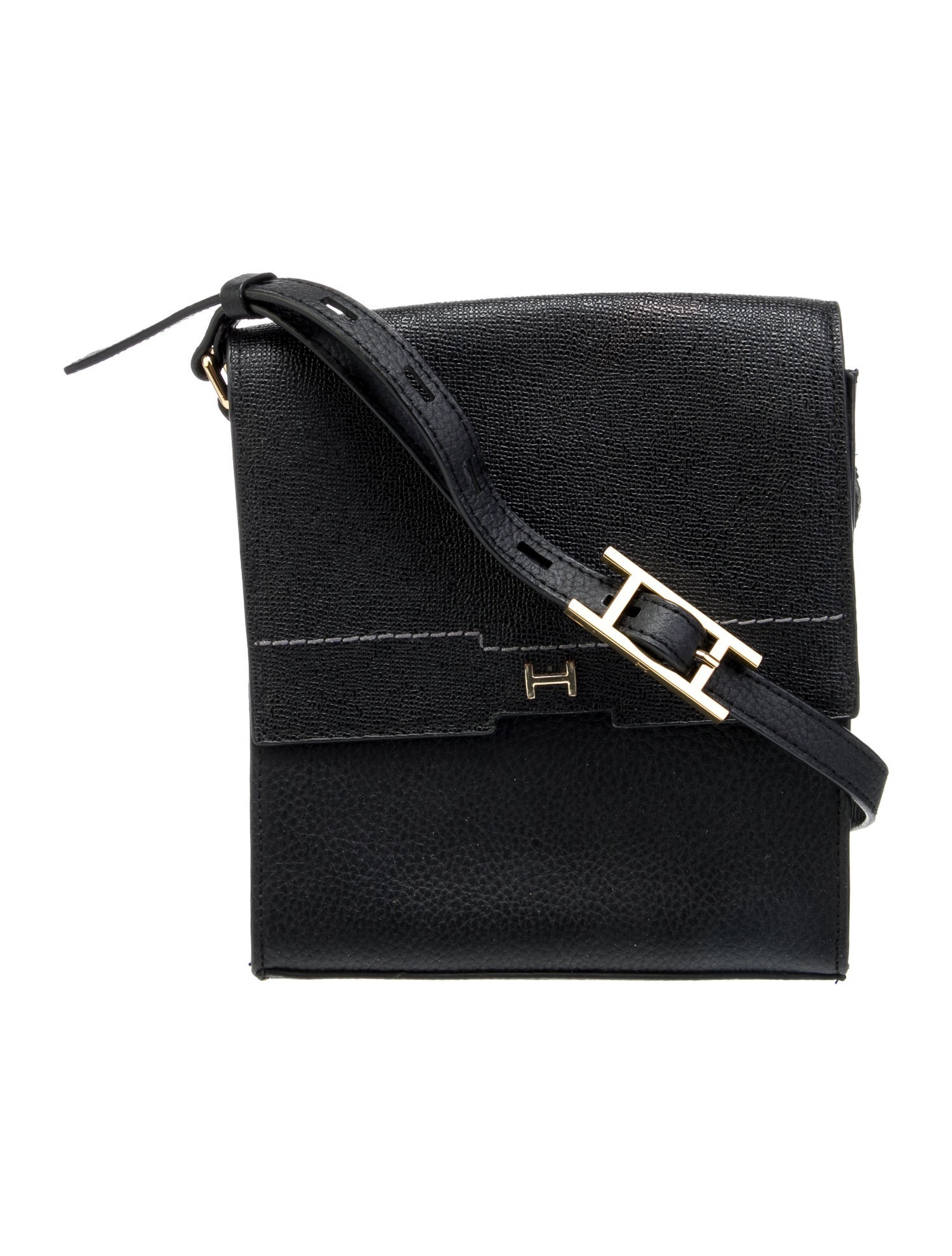 H by Halston Leather Crossbody Bag - Black Crossbody Bags, Handbags ...