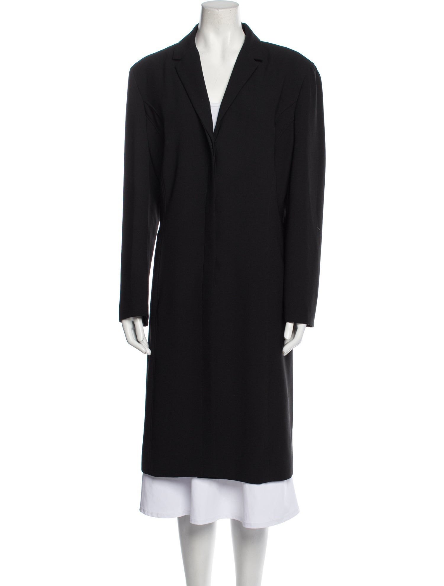 Halston Coat - Black Coats, Clothing - HAL37059 | The RealReal