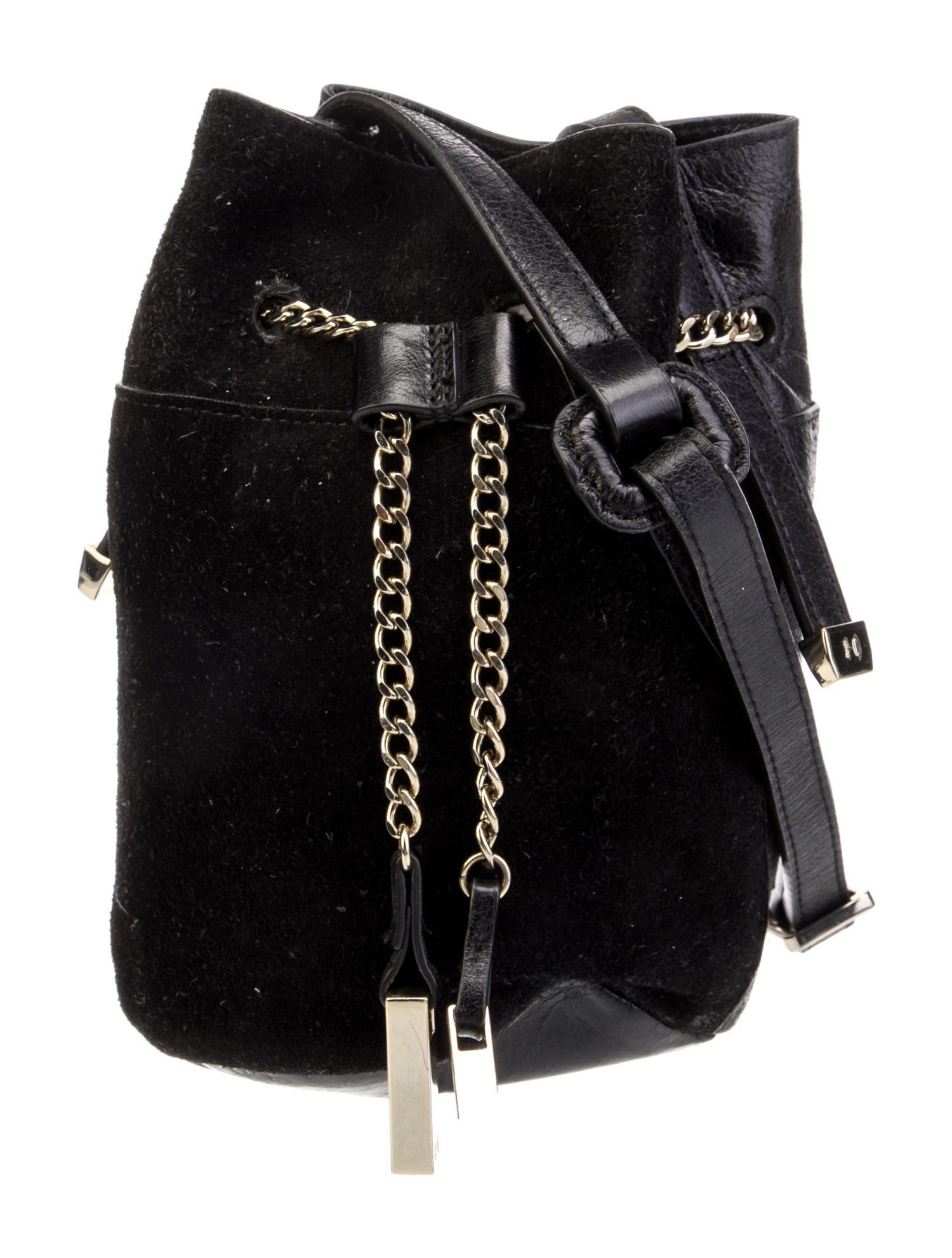 Halston Suede Crossbody Bag - Black Crossbody Bags, Handbags - HAL37121 ...