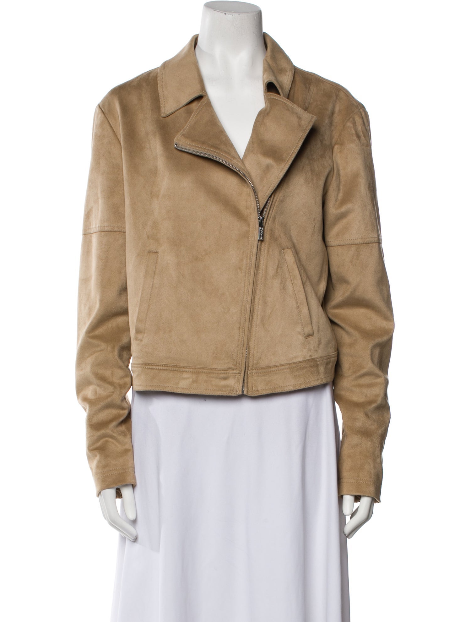 Halston Biker Jacket - Neutrals Jackets, Clothing - HAL39208 | The RealReal