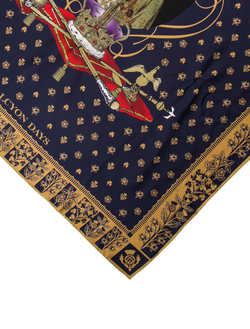 Halcyon Days The Longest Reigning Monarch Silk Scarf - Gem