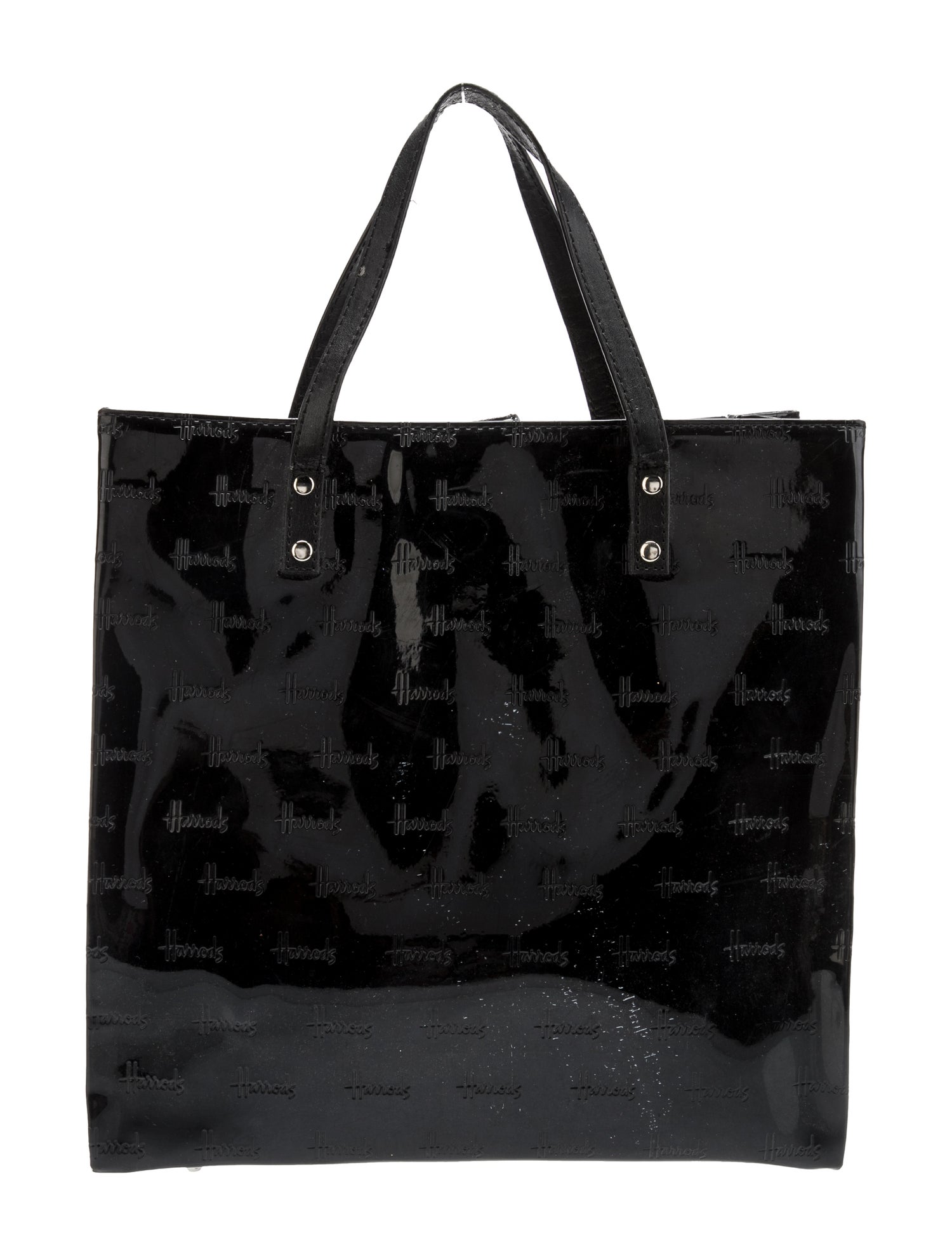 Harrods of London PVC Embossed Tote Bag - Blue Totes, Handbags ...