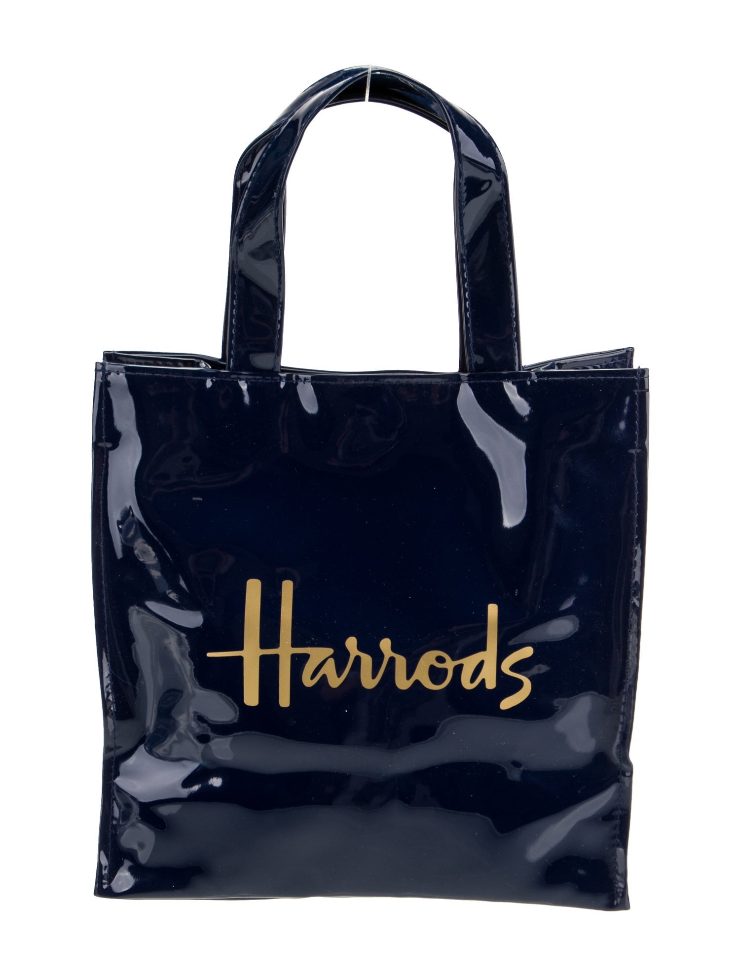 Harrods of London Patent Leather Tote - Blue Totes, Handbags ...