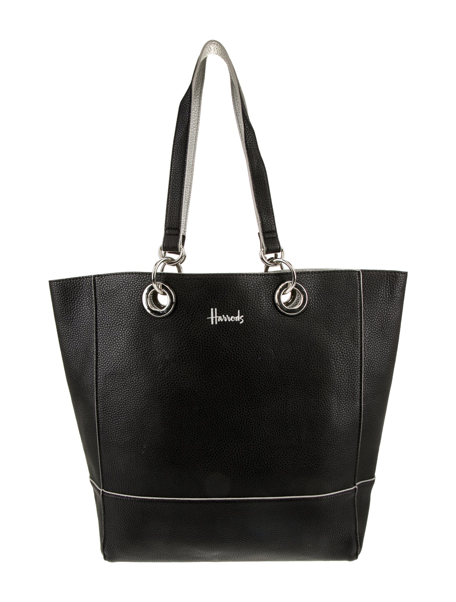 Harrods of London Leather Tote - Black Totes, Handbags - HARDL20474 ...