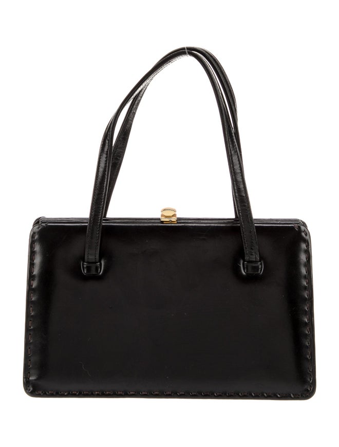 Harrods of London Leather Shoulder Bag - Black Shoulder Bags, Handbags ...