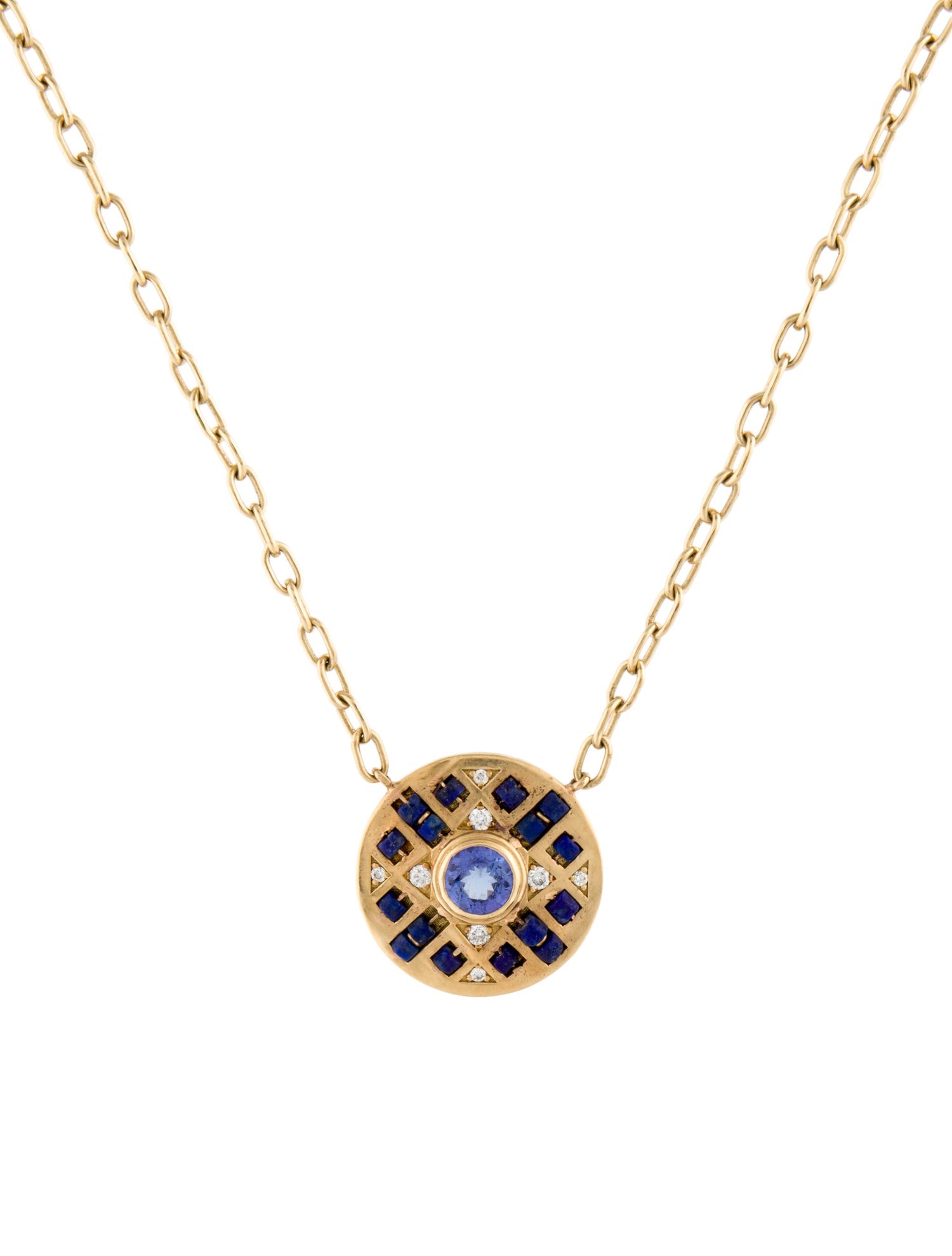 Charles Krypell 18K Diamond & Emerald Heart Pendant Necklace - 18K ...
