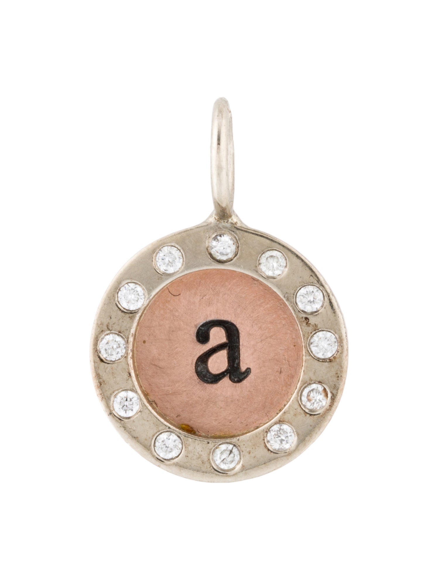 Heather B. Moore 14K Diamond Letter 'A' Charm - 14K White Gold Pendant ...