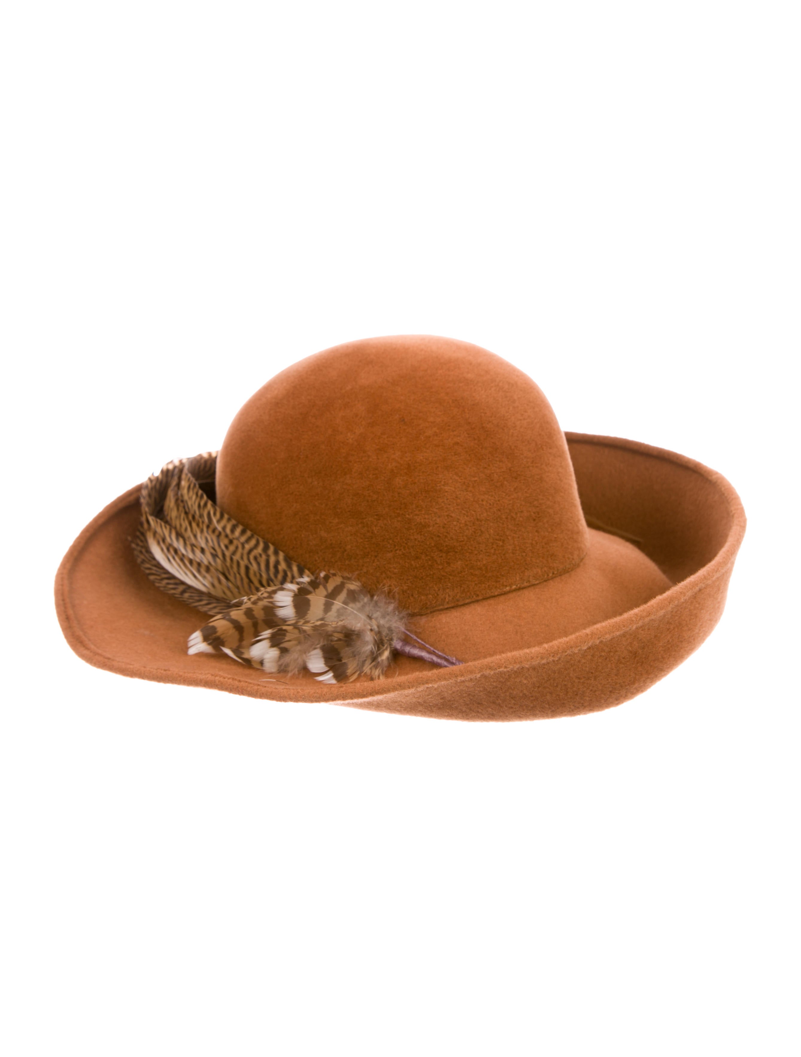 Hermès Feather-Trimmed Felt Hat - Accessories - HER139547 | The RealReal