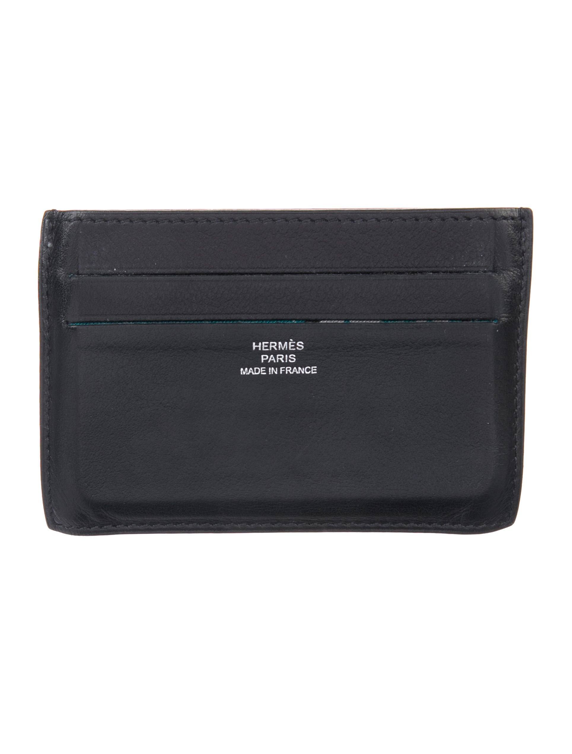 Hermès Evergrain Citizen Twill Card Case - Black Wallets, Accessories ...