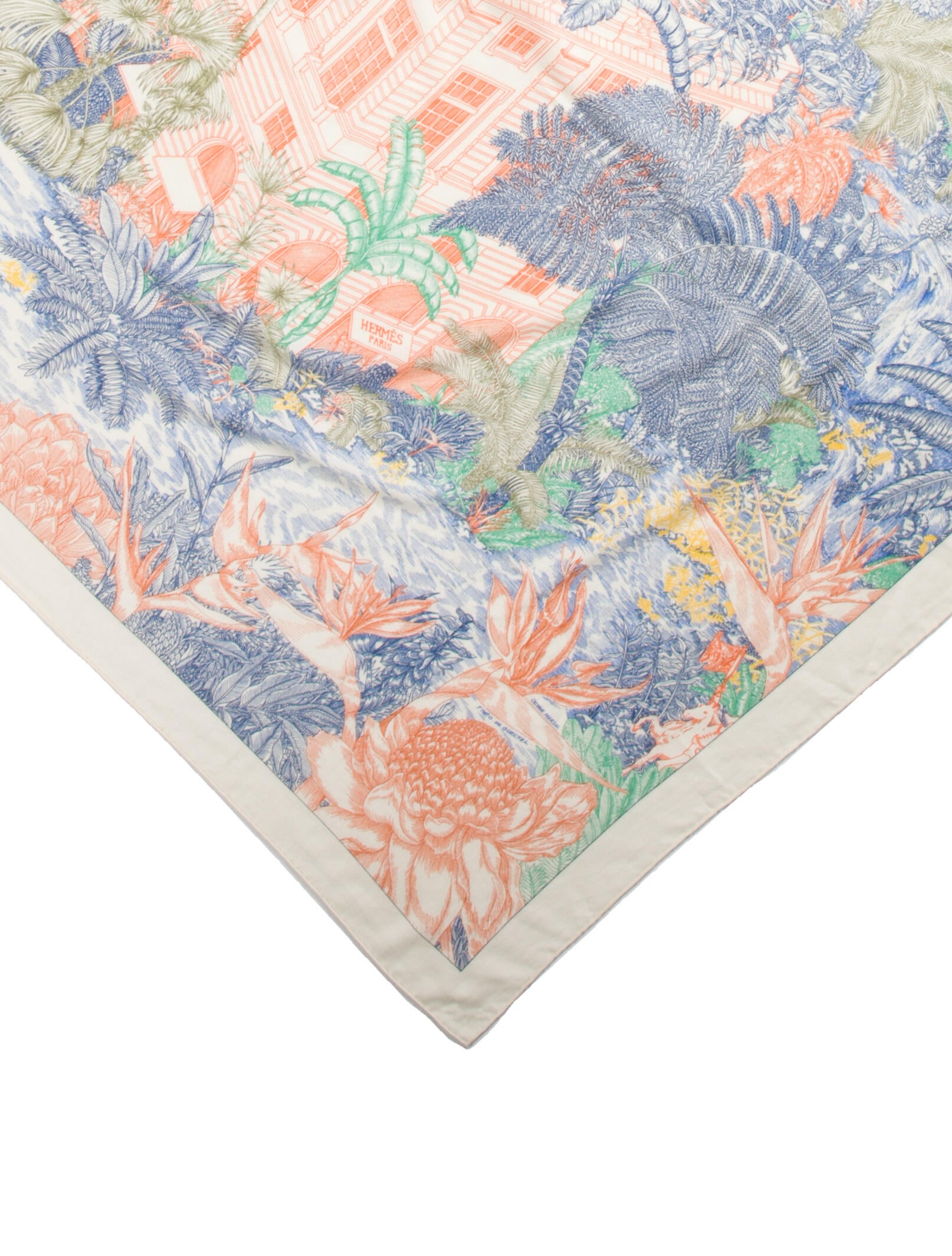 Hermès Faubourg Tropical Shawl - Neutrals Scarves and Shawls ...
