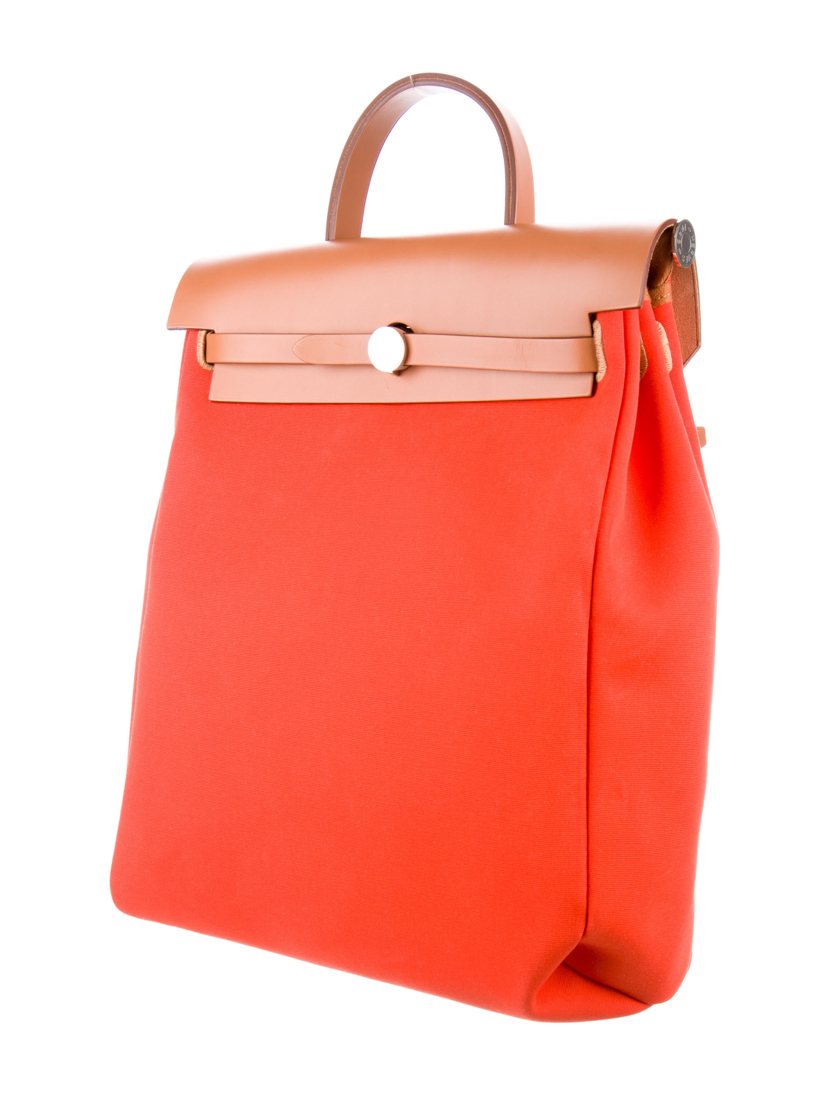 Hermès 2021 Toile Officier Herbag a Dos Zip Retourne Tilt Backpack ...