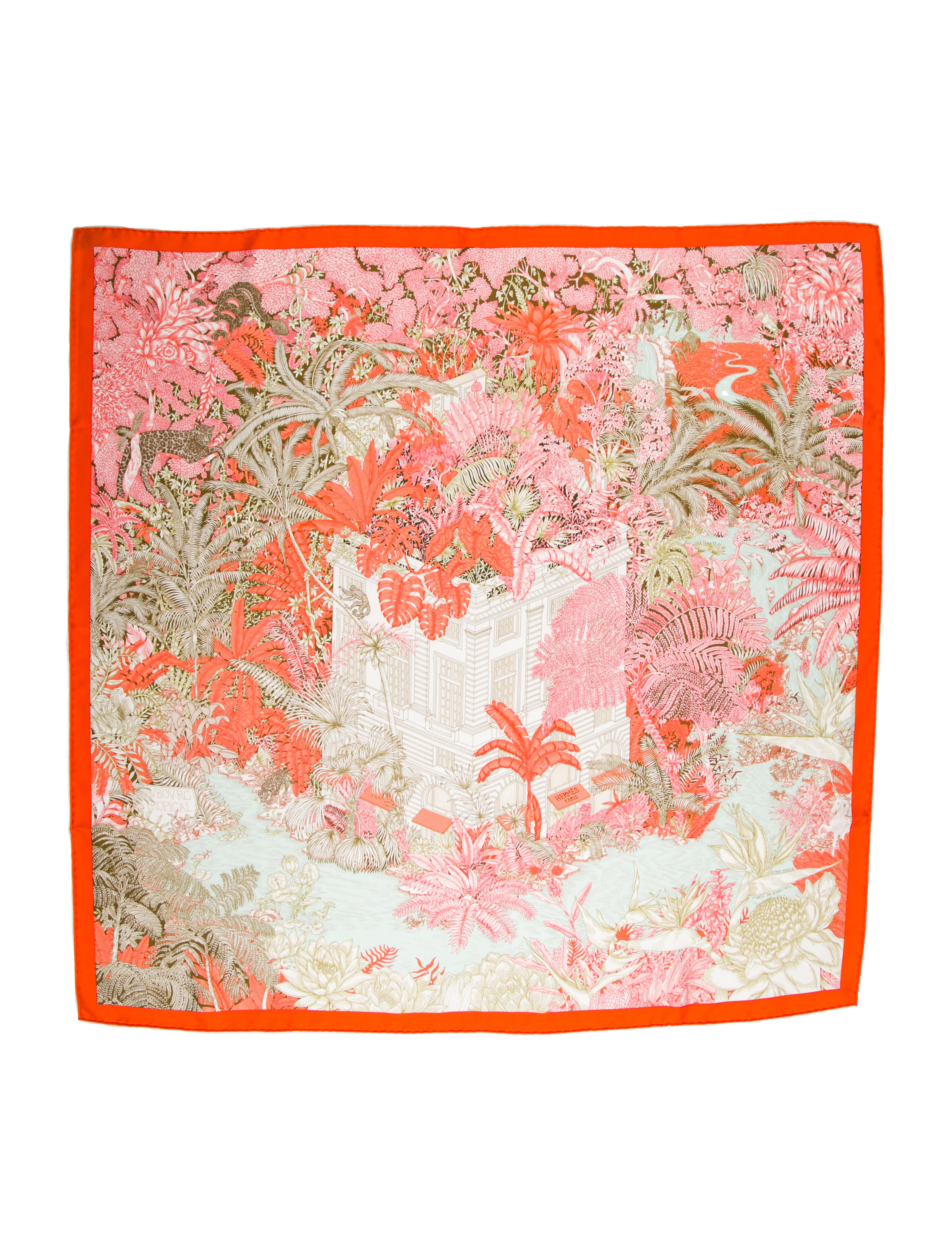 Hermès Silk Scarf - Orange Scarves and Shawls, Accessories - HER37350 ...