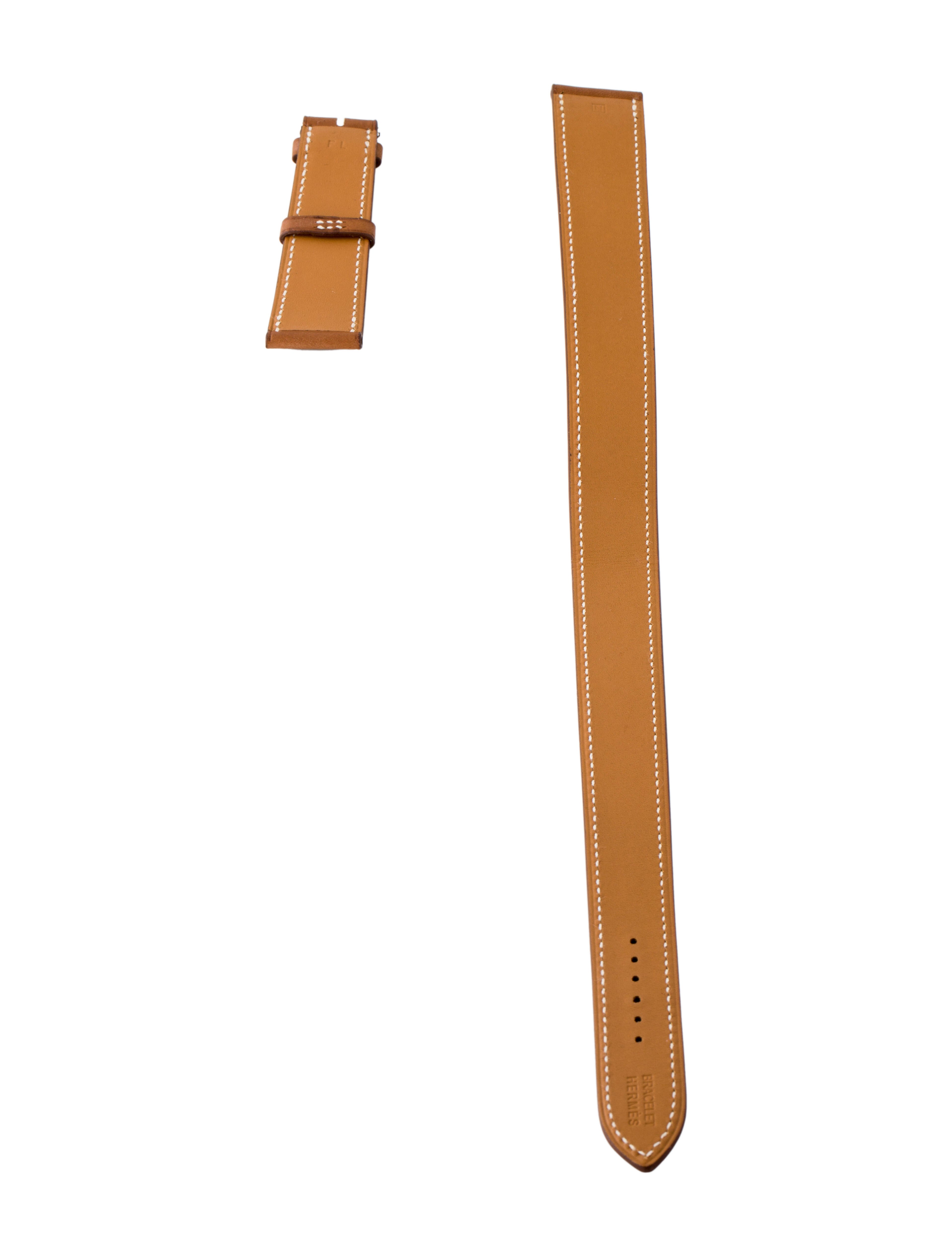 Hermès 21mm Leather Double Wrap Watch Strap - Brown - HER459169 | The ...