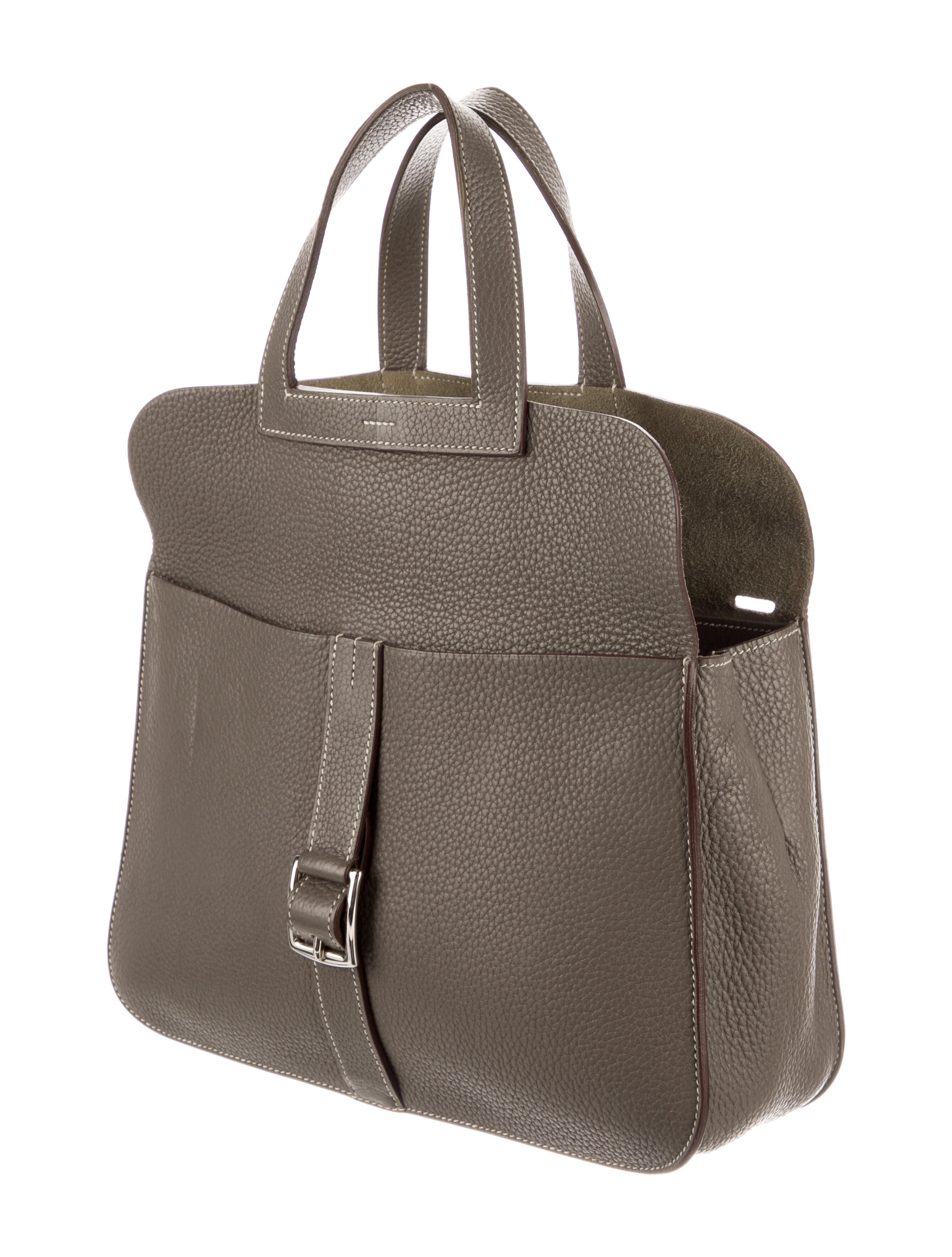Hermès Clemence Halzan 31 - Neutrals Handle Bags, Handbags - HER461335 ...