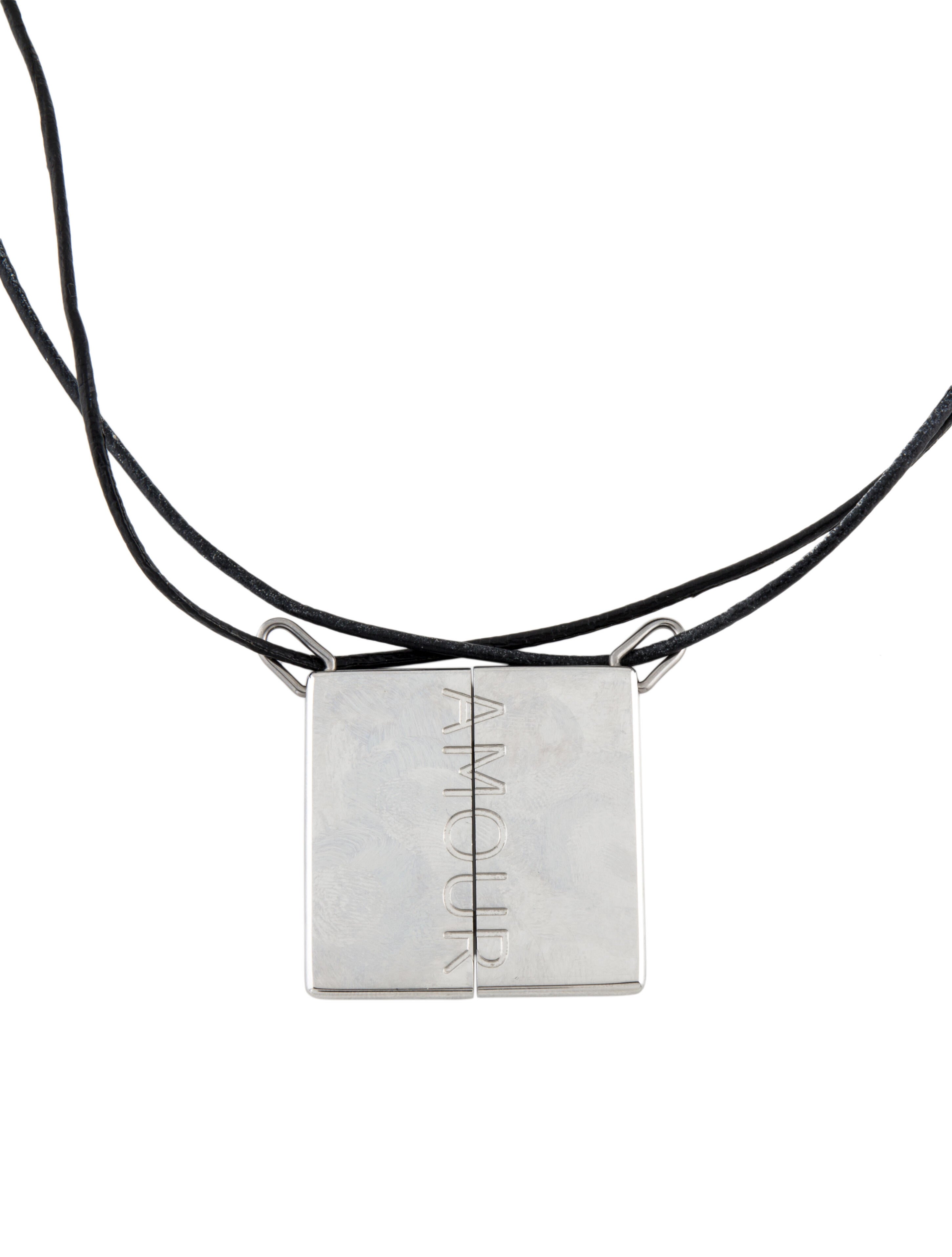 Hermès Symbole Pendant Necklace Set - Palladium-Plated Pendant Necklace ...