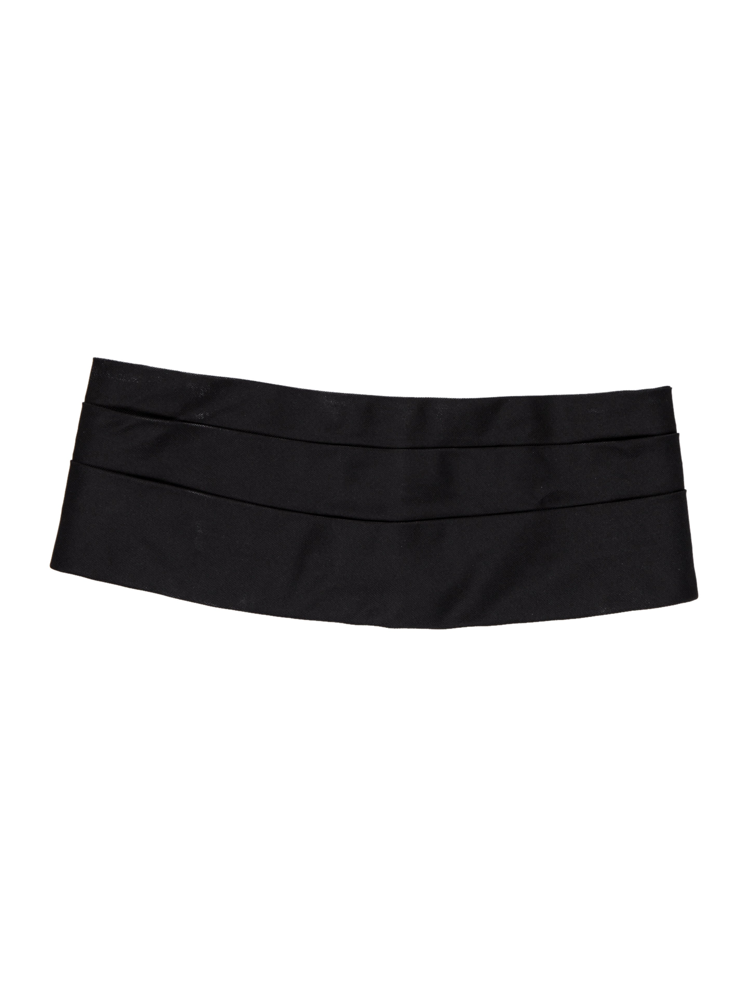 Hermès Silk Cumberbund - Black Cummerbunds, Suiting Accessories - HER467688 | The RealReal