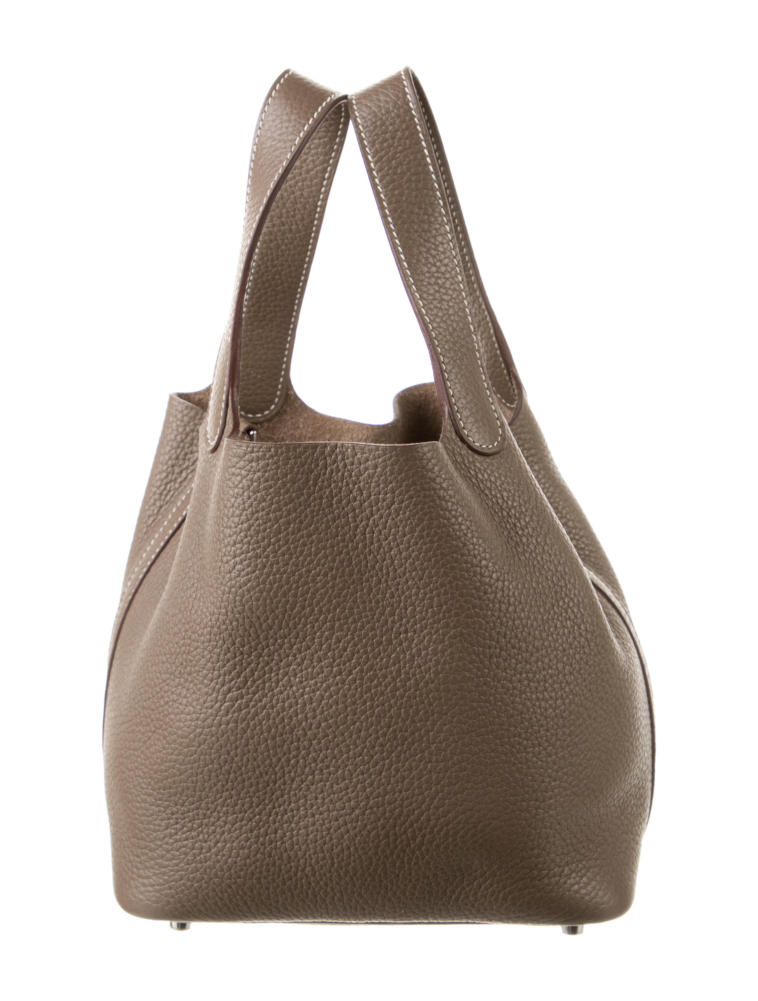 Hermès Clemence Picotin Lock 18 - Brown Bucket Bags, Handbags ...