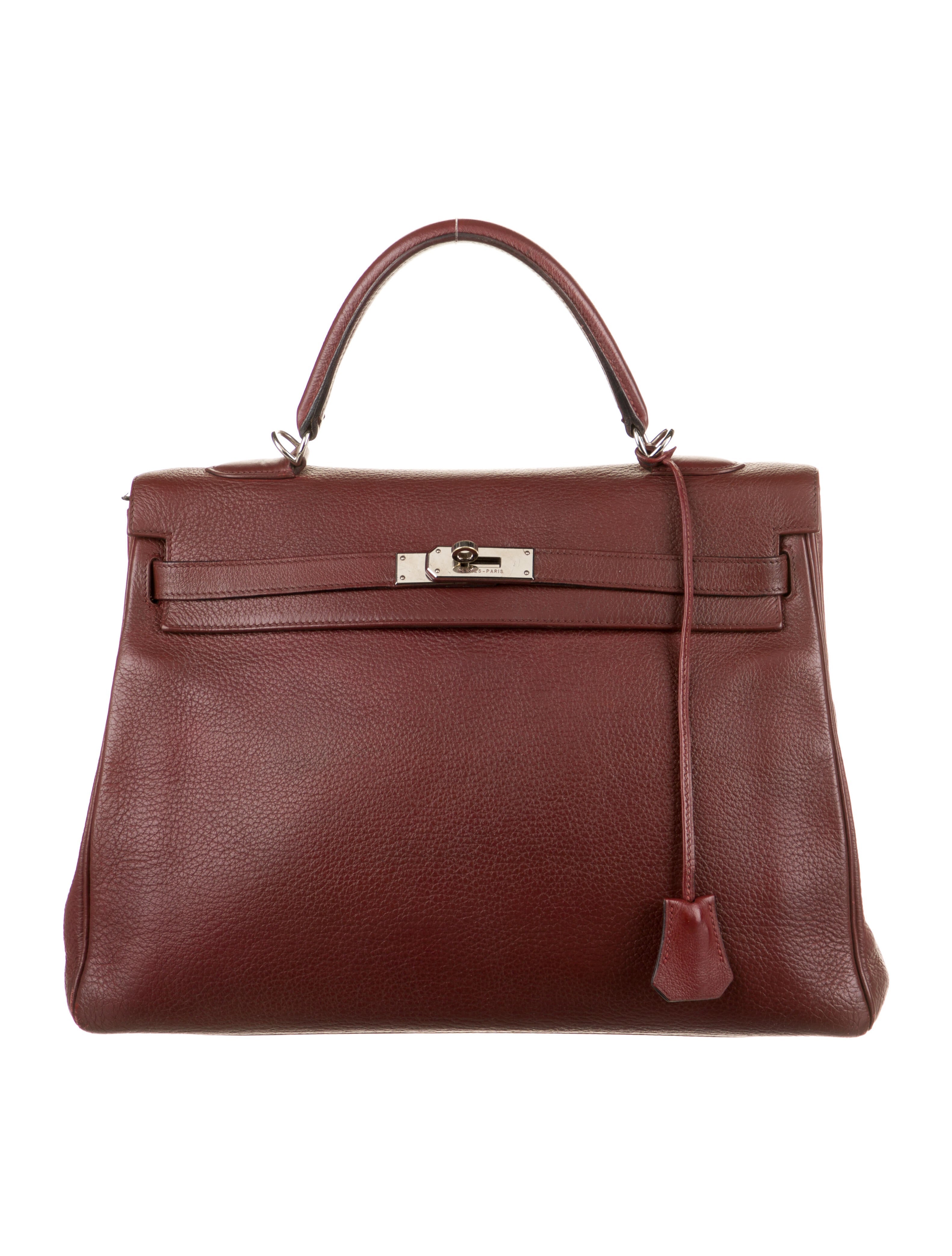 Hermès HAC Birkin 45 - Burgundy Handle Bags, Handbags - HER45814 | The ...