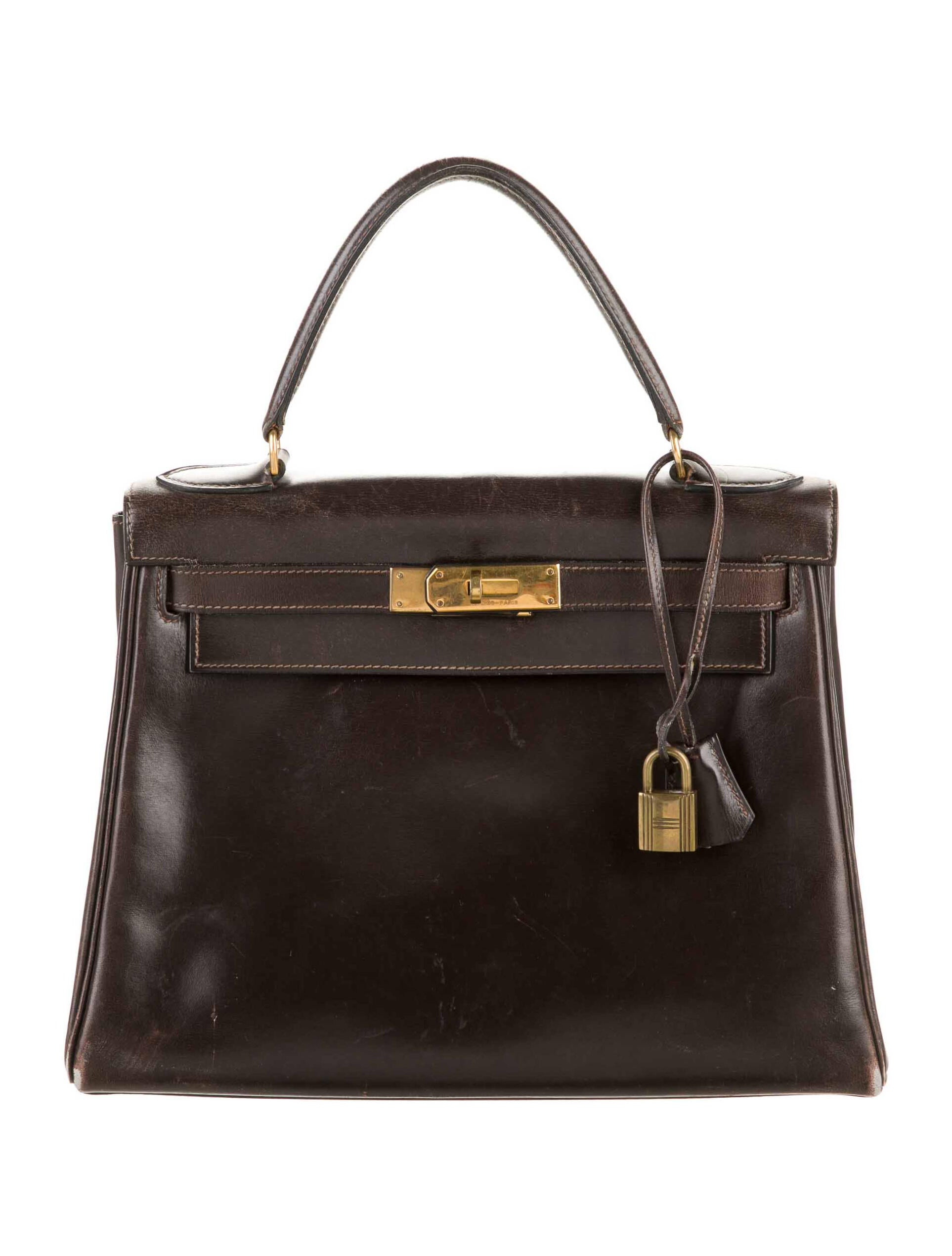 Hermès Kelly Retourne 35 - Brown Handle Bags, Handbags - HER39396 | The ...