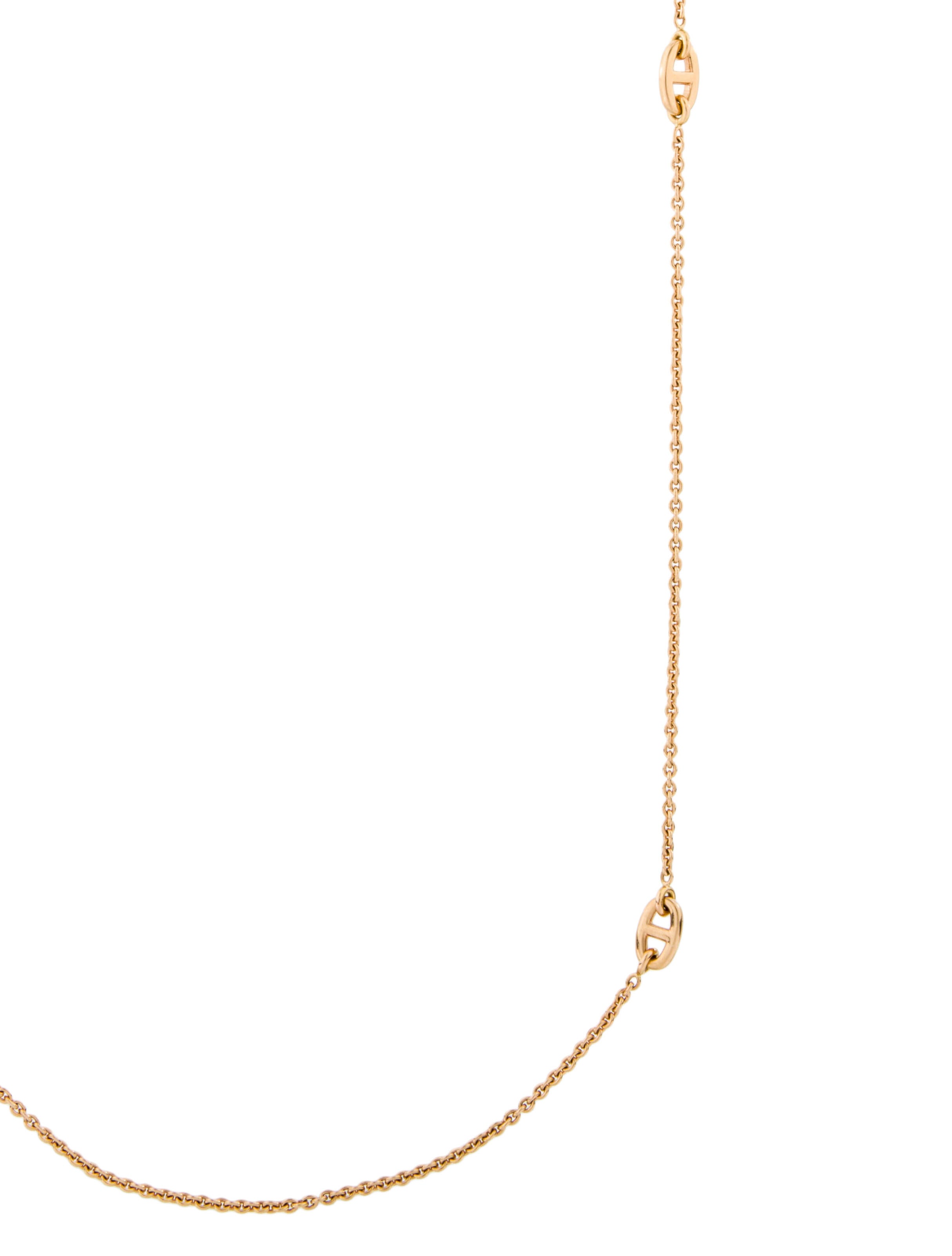 Hermès 18K Farandole Station Necklace - Station, Necklaces - HER484681 ...