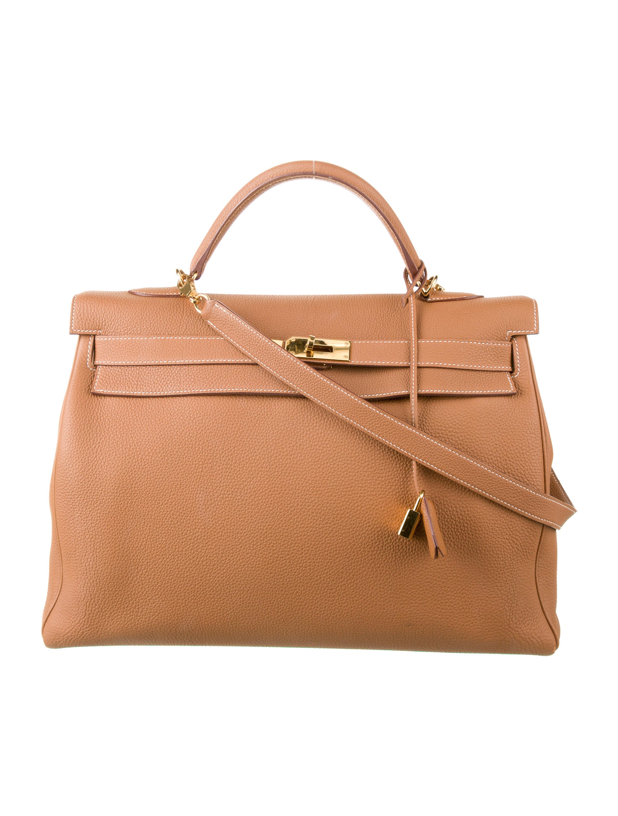 Hermès Kelly Retourne 35 - Brown Handle Bags, Handbags - HER39396 | The ...