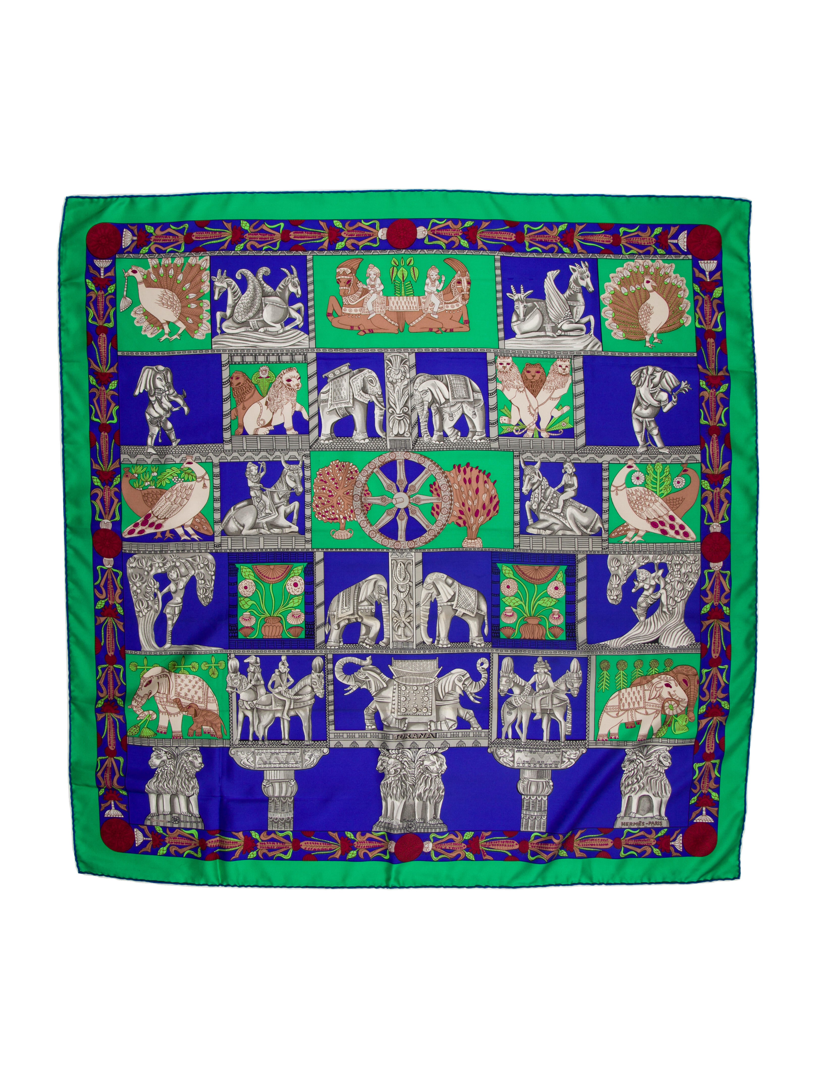 Hermès Torana Silk Scarf - Green Scarves and Shawls, Accessories ...