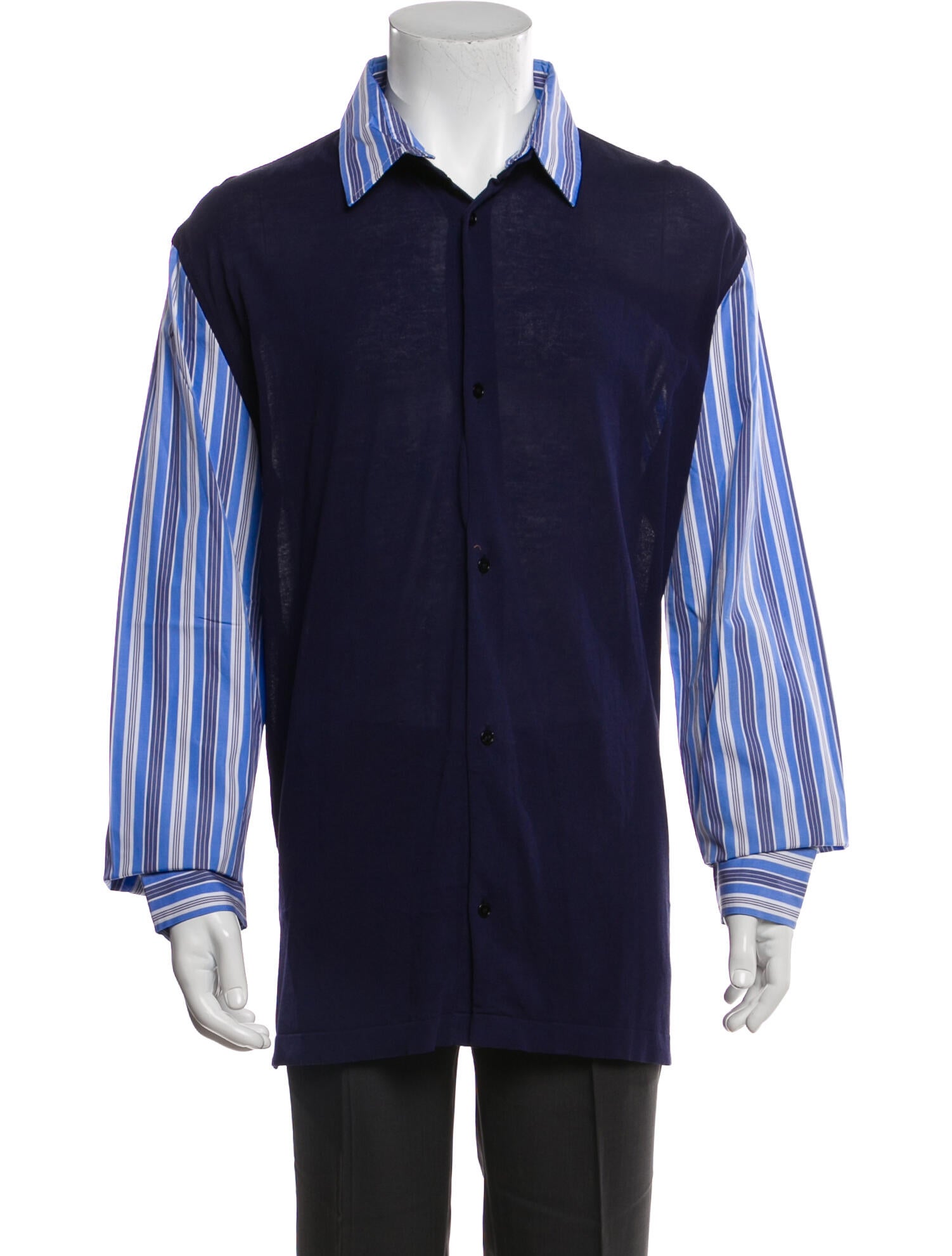 Hermès Vintage Late 1980's - Early 1990's Dress Shirt - Blue Casual ...