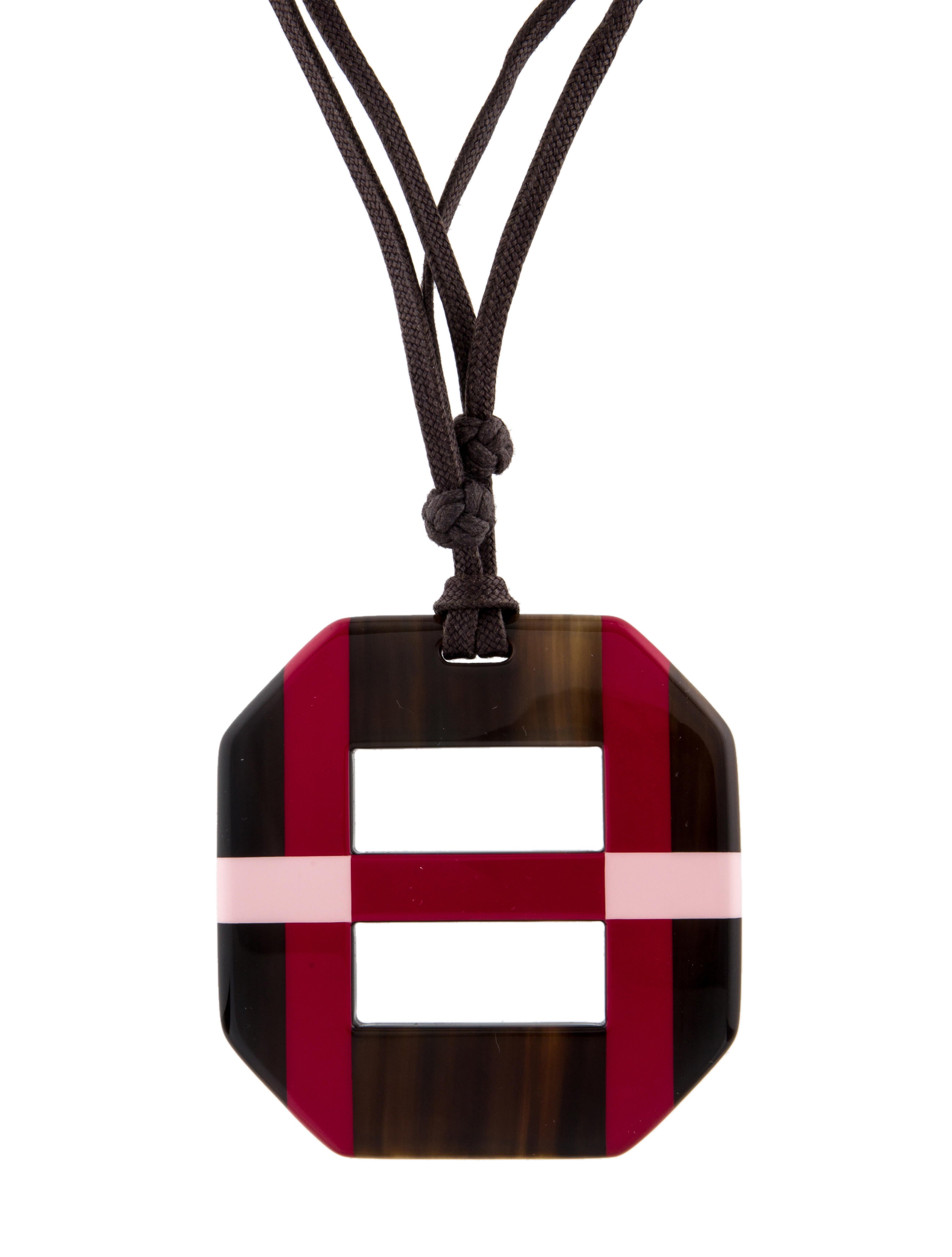 Hermès Pop H Slider Pendant - Red, 18K Yellow Gold-Plated Pendant ...