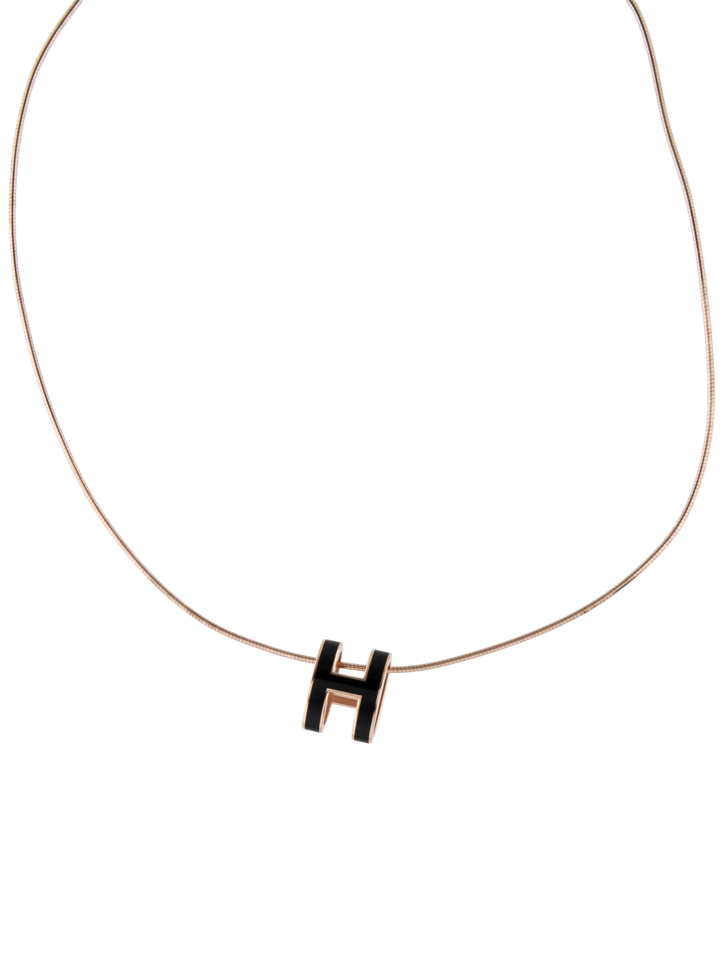Hermès Grand Loop Necklace - 18K Yellow Gold-Plated Pendant Necklace ...