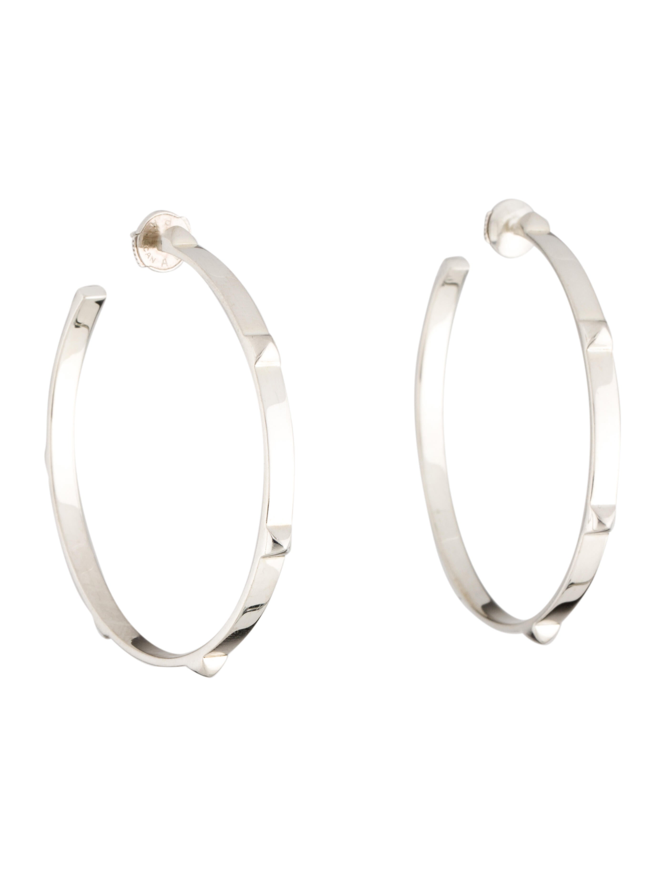Hermès Mini Clous Hoop Earrings - Sterling Silver Hoop, Earrings - HER497835 | The RealReal