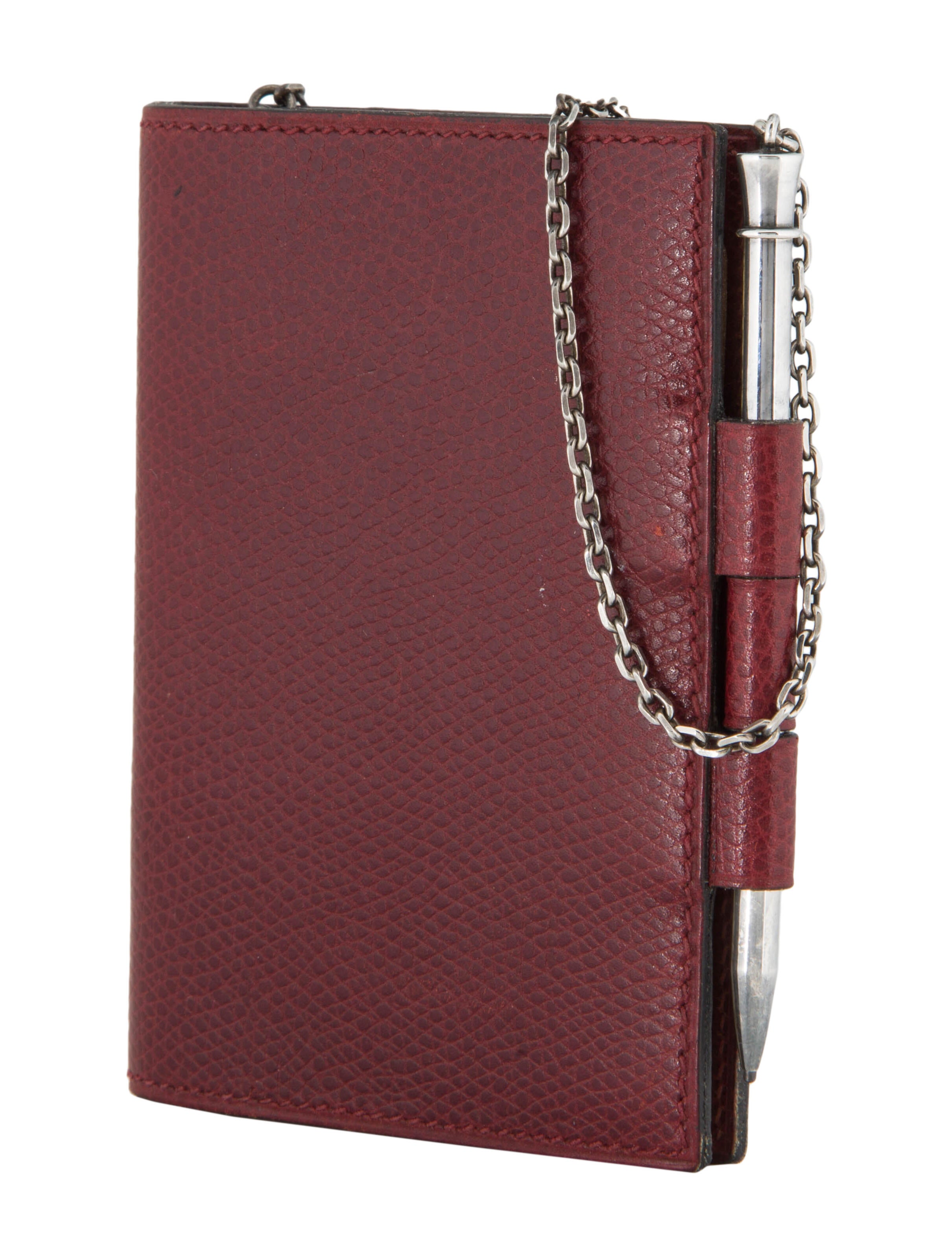 Hermès Vintage Globe-Trotter Mini Notebook Cover and Sterling Ballpoint ...