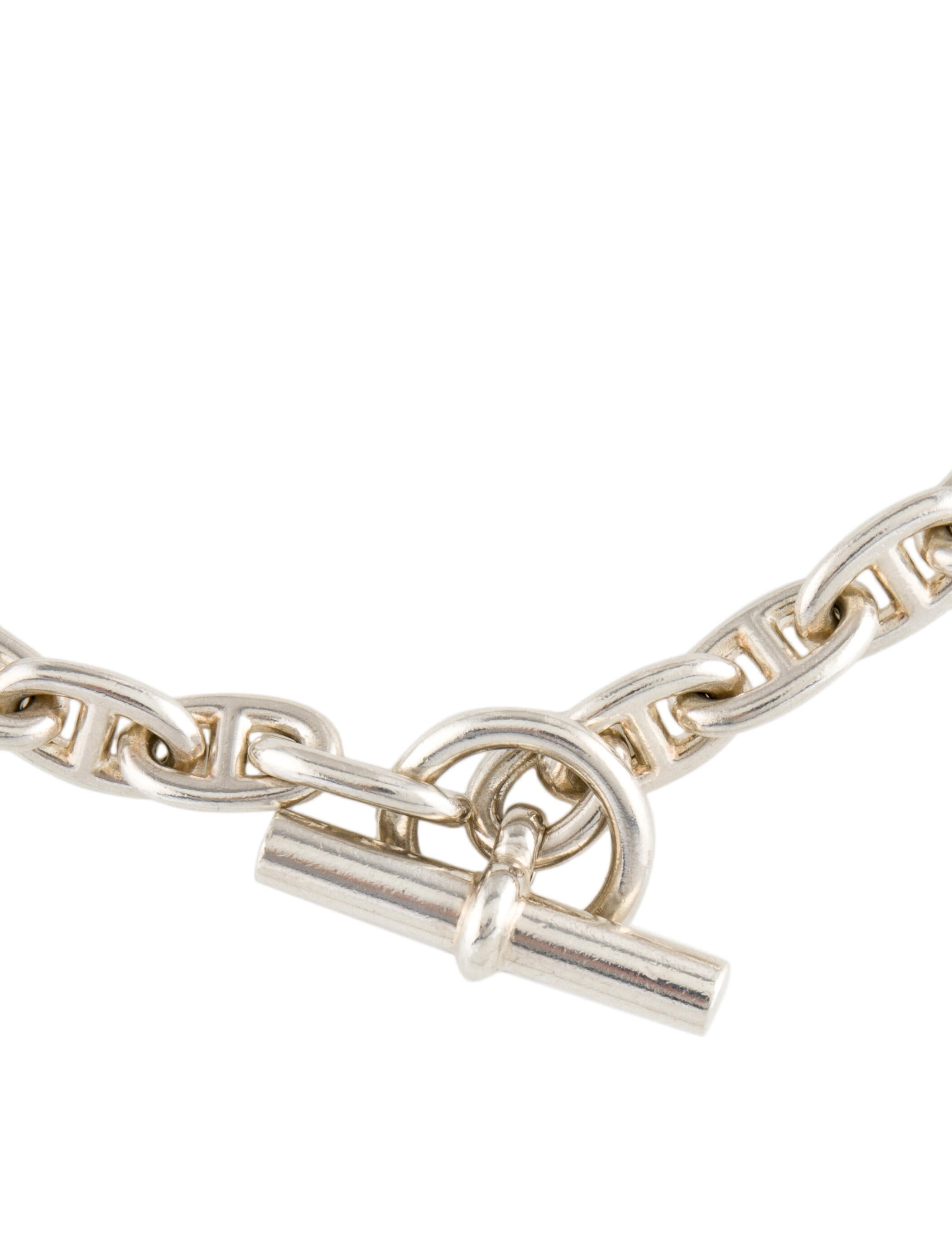 Hermès Chaine d'Ancre Collar Necklace Medium Model - Chain, Necklaces ...