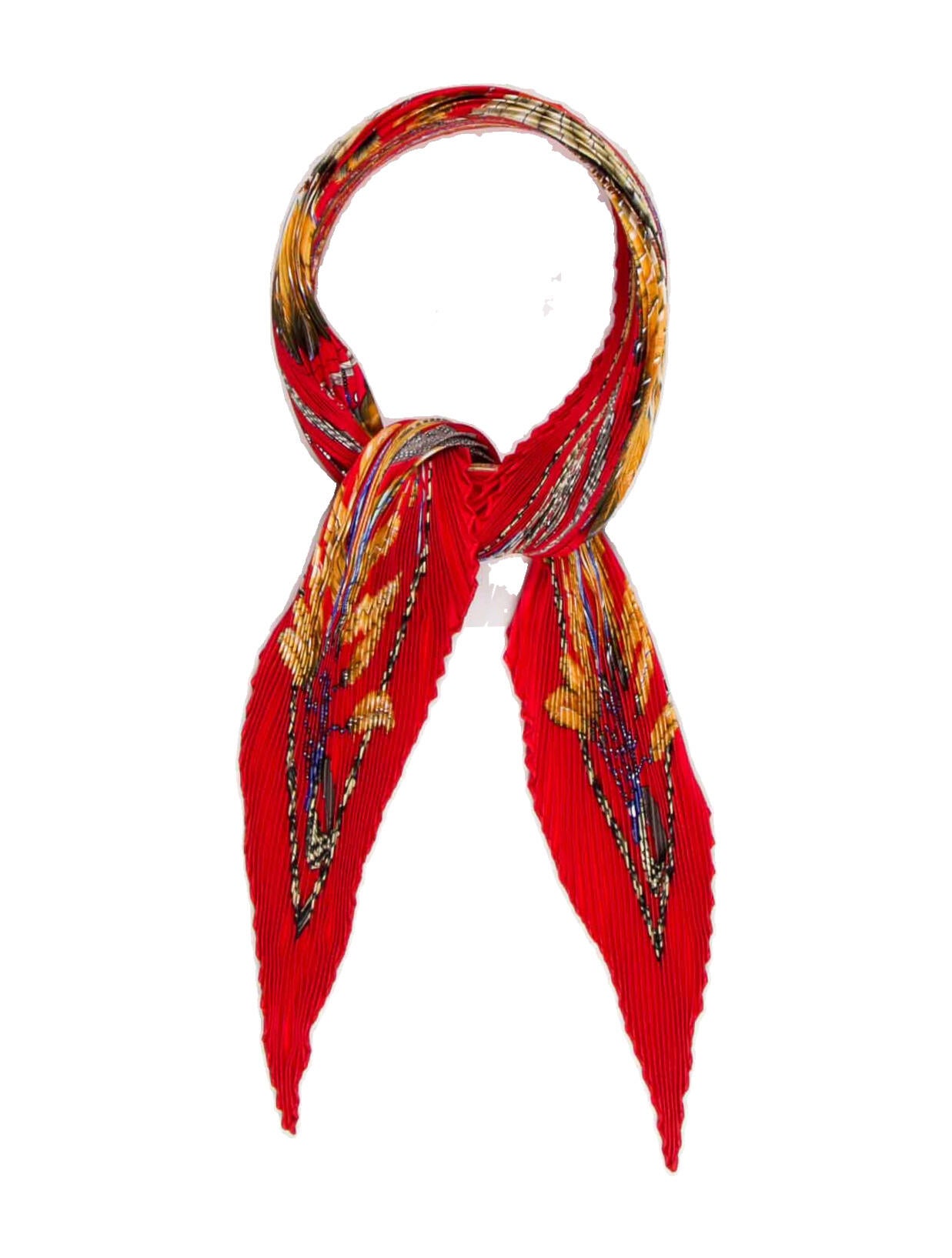 Hermès Brazil Silk Plissé Scarf - Red Scarves, Accessories - HER505792 ...