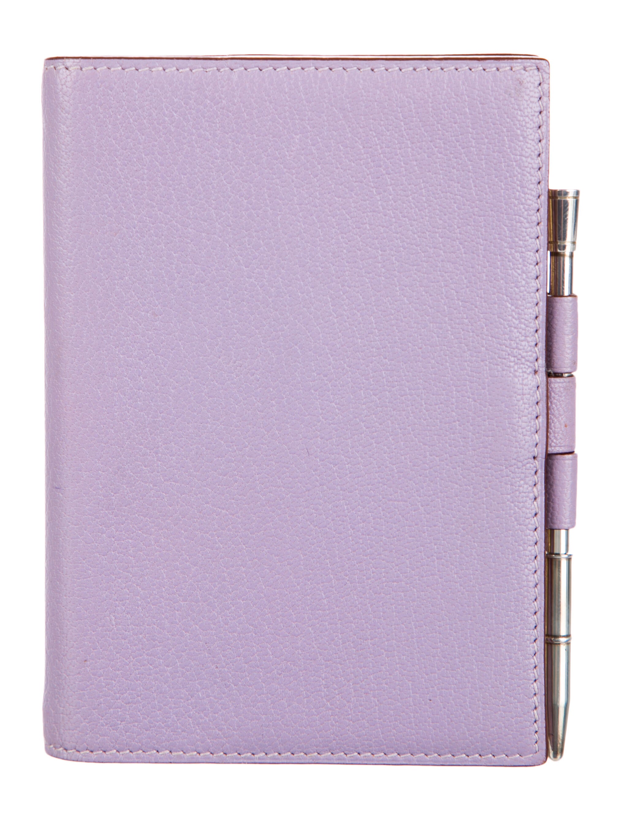 Hermès Vintage PM Vision Notebook with Sterling Pen - Purple Books ...