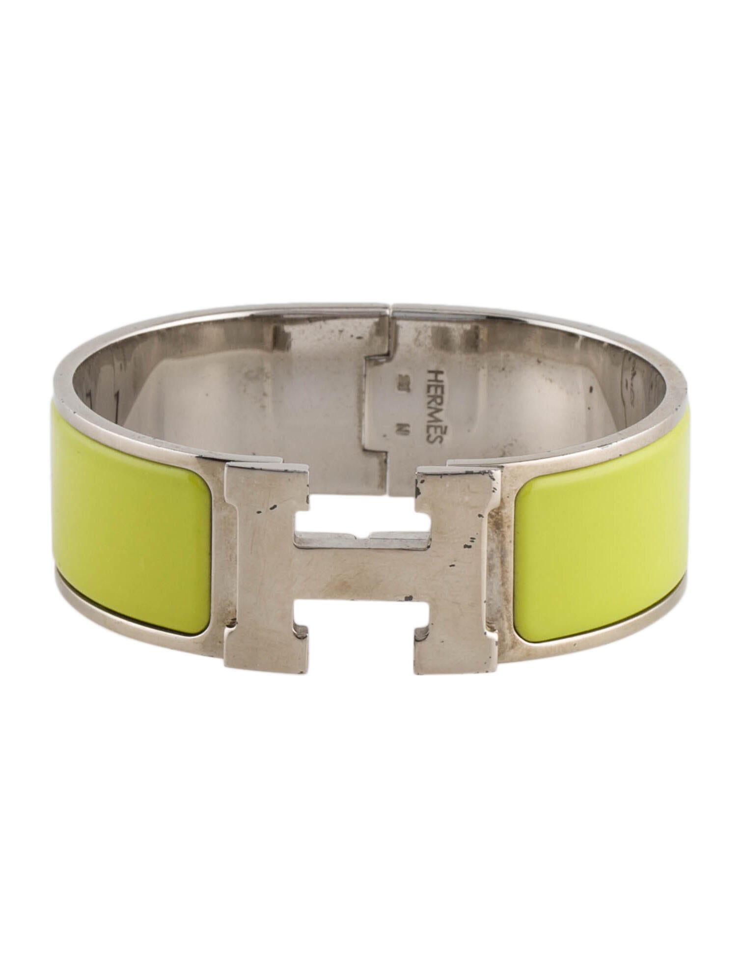 Hermès Clic Clac H Bracelet - Palladium-Plated Cuff, Bracelets - HER460083 | The RealReal