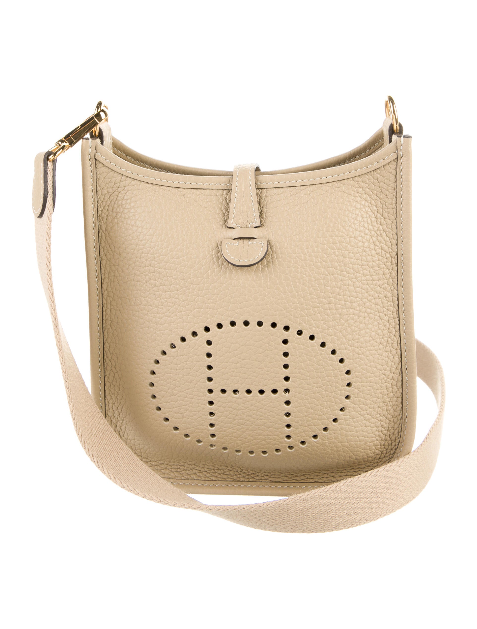 Hermès Clemence Jypsière 34 - Neutrals Crossbody Bags, Handbags ...