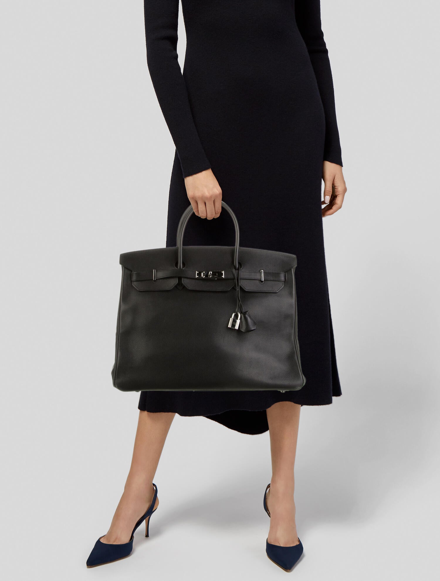 Hermès Maurice Birkin 40 - Black Handle Bags, Handbags - HER512902 ...