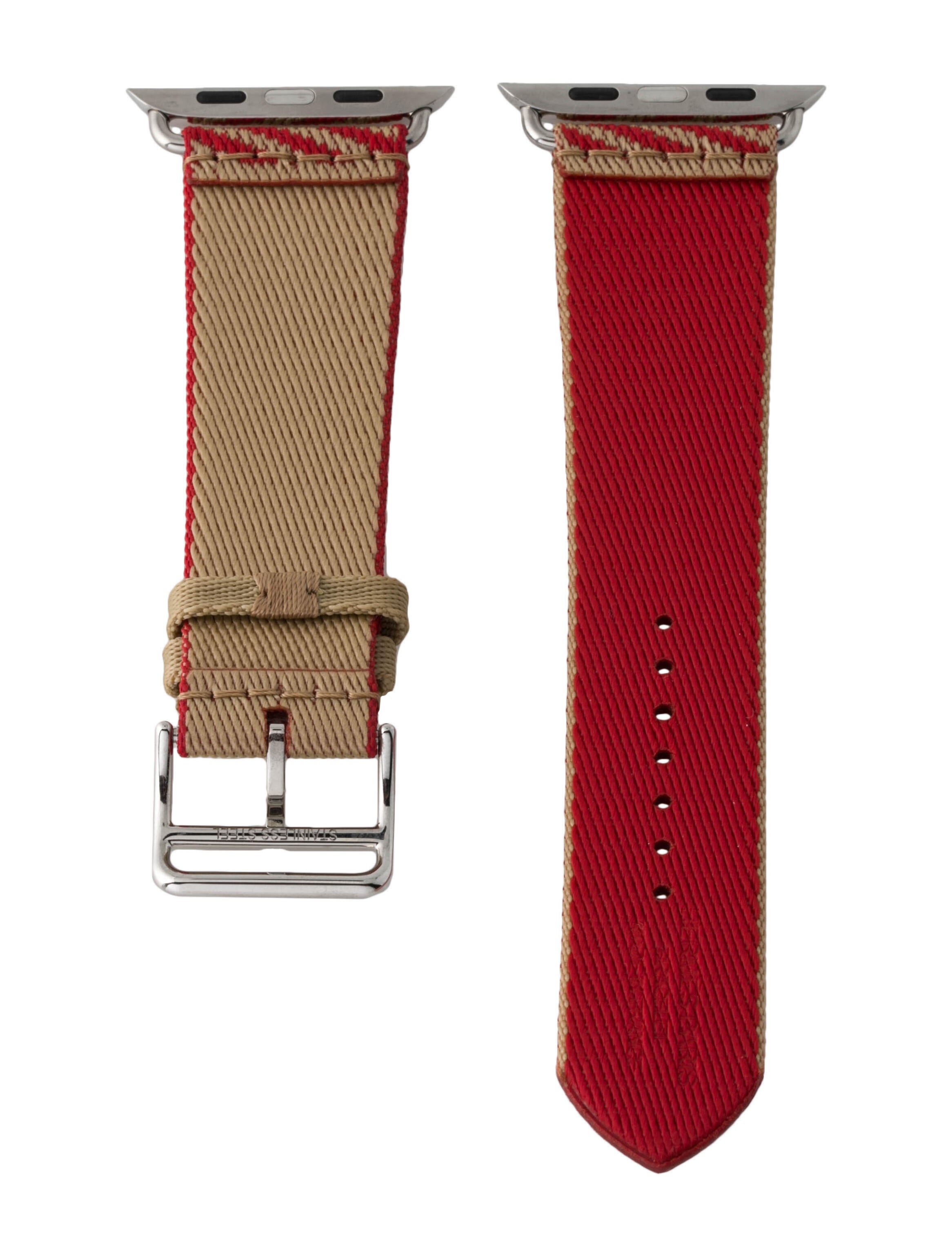 Hermès x Apple 44MM Jumping Kraft Heart Red Watch Strap - Red ...