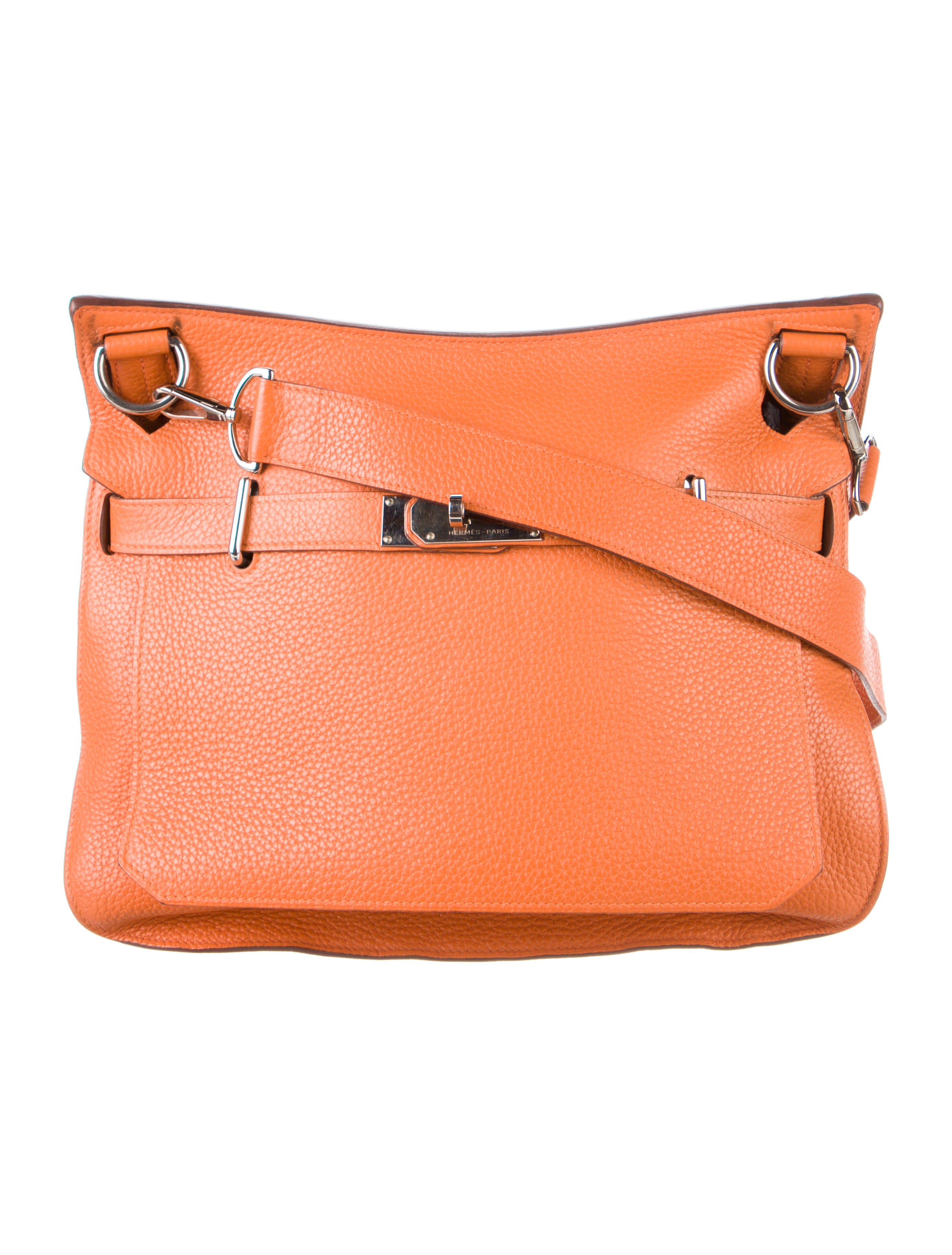 Hermès Clemence Jypsiere 34 - Orange Crossbody Bags, Handbags ...