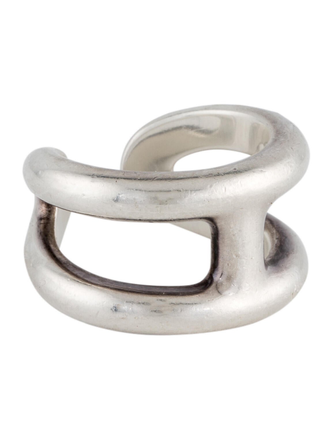 Hermès Osmose Band Ring - Sterling Silver Band, Rings - HER519829 | The ...