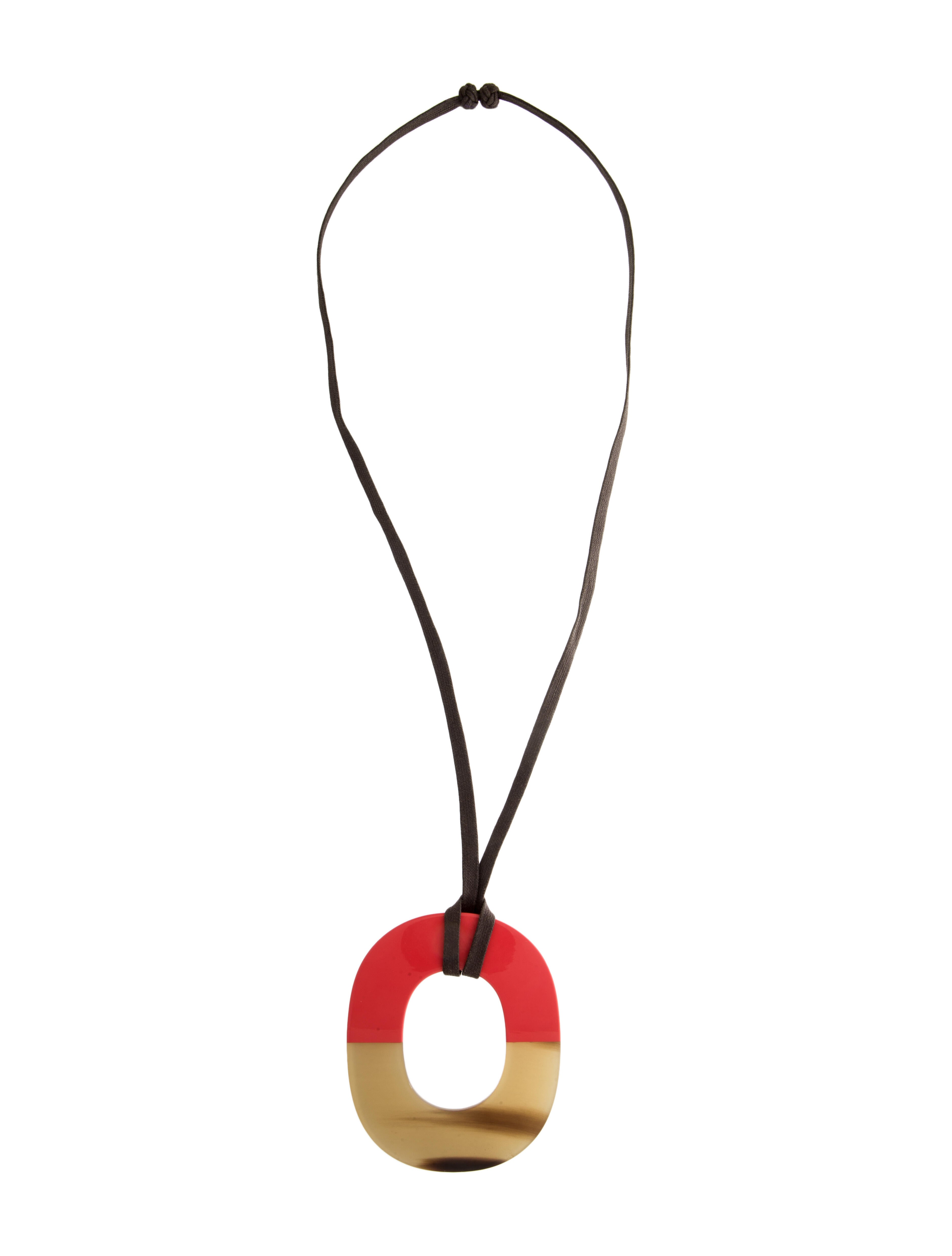 Hermès Grand Loop Necklace - 18K Yellow Gold-Plated Pendant Necklace ...