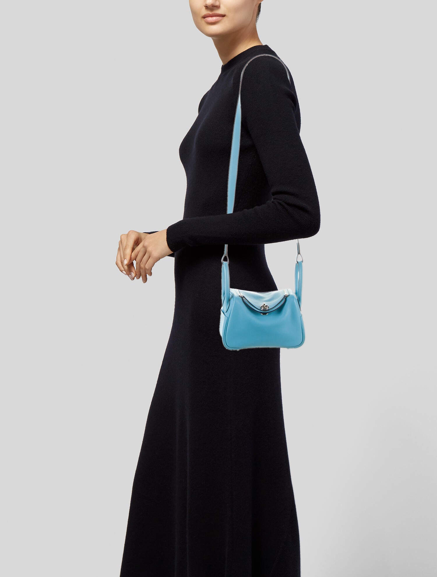 Hermès Swift Mini Lindy 20 - Blue Mini Bags, Handbags - HER527612 | The ...