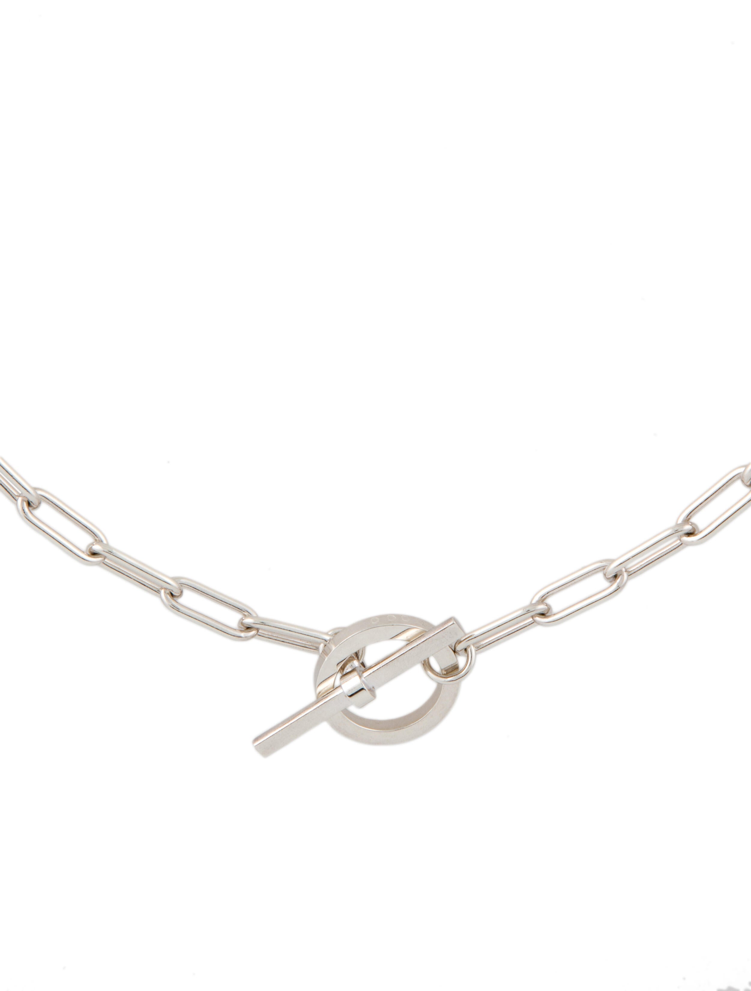 Hermès Toggle Link Chain Necklace - Sterling Silver Chain, Necklaces ...